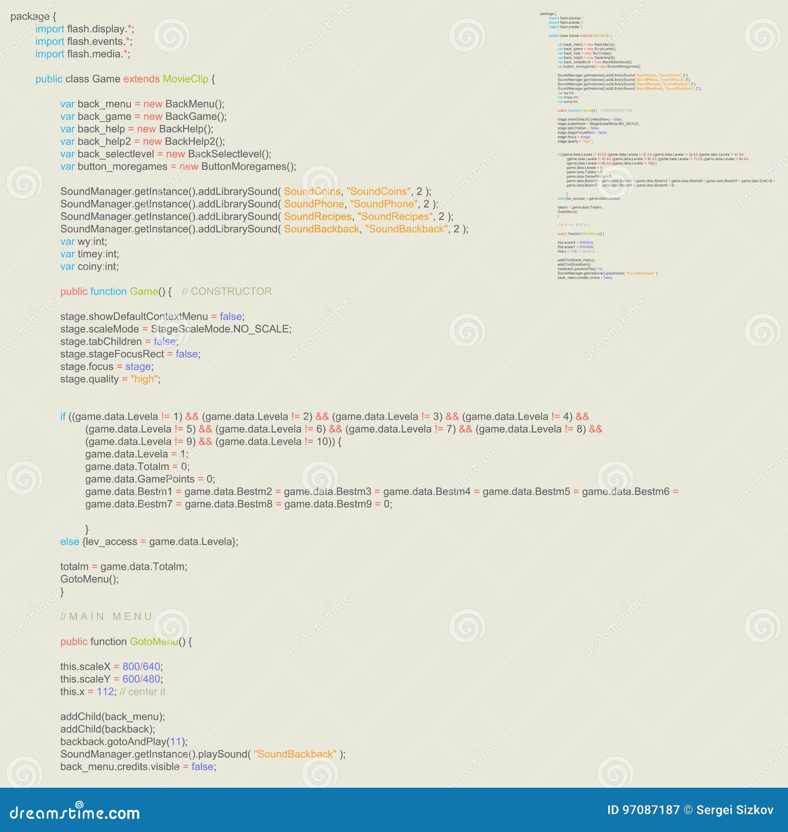 Liste Des Codes De Programme, Fond De Programmation Abstrait Vecteur ...
