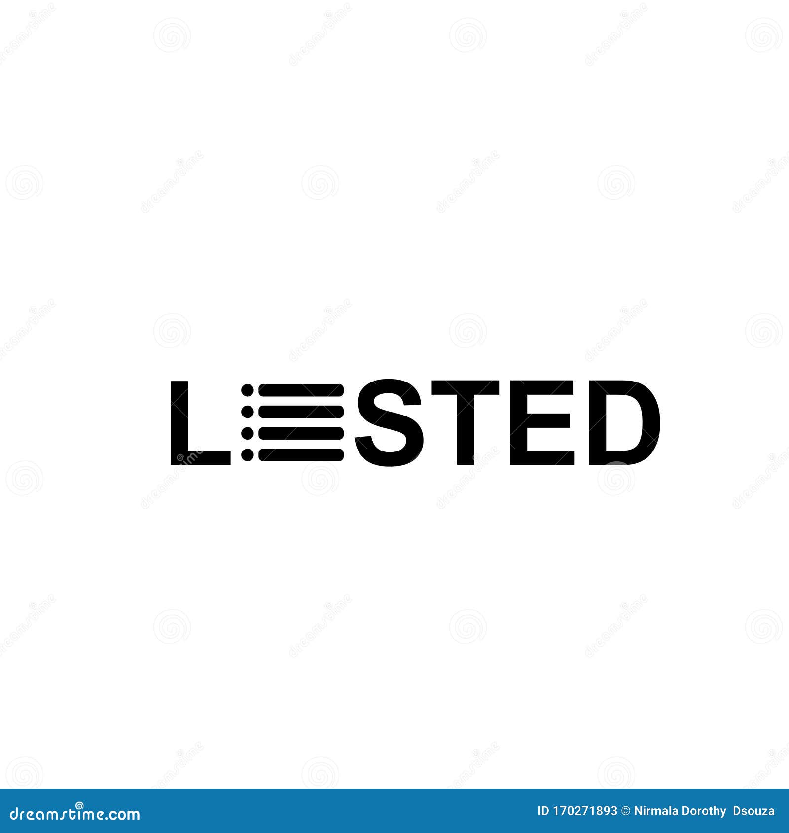 Listed Text Design for Print Stock Vector - Illustration of design ...