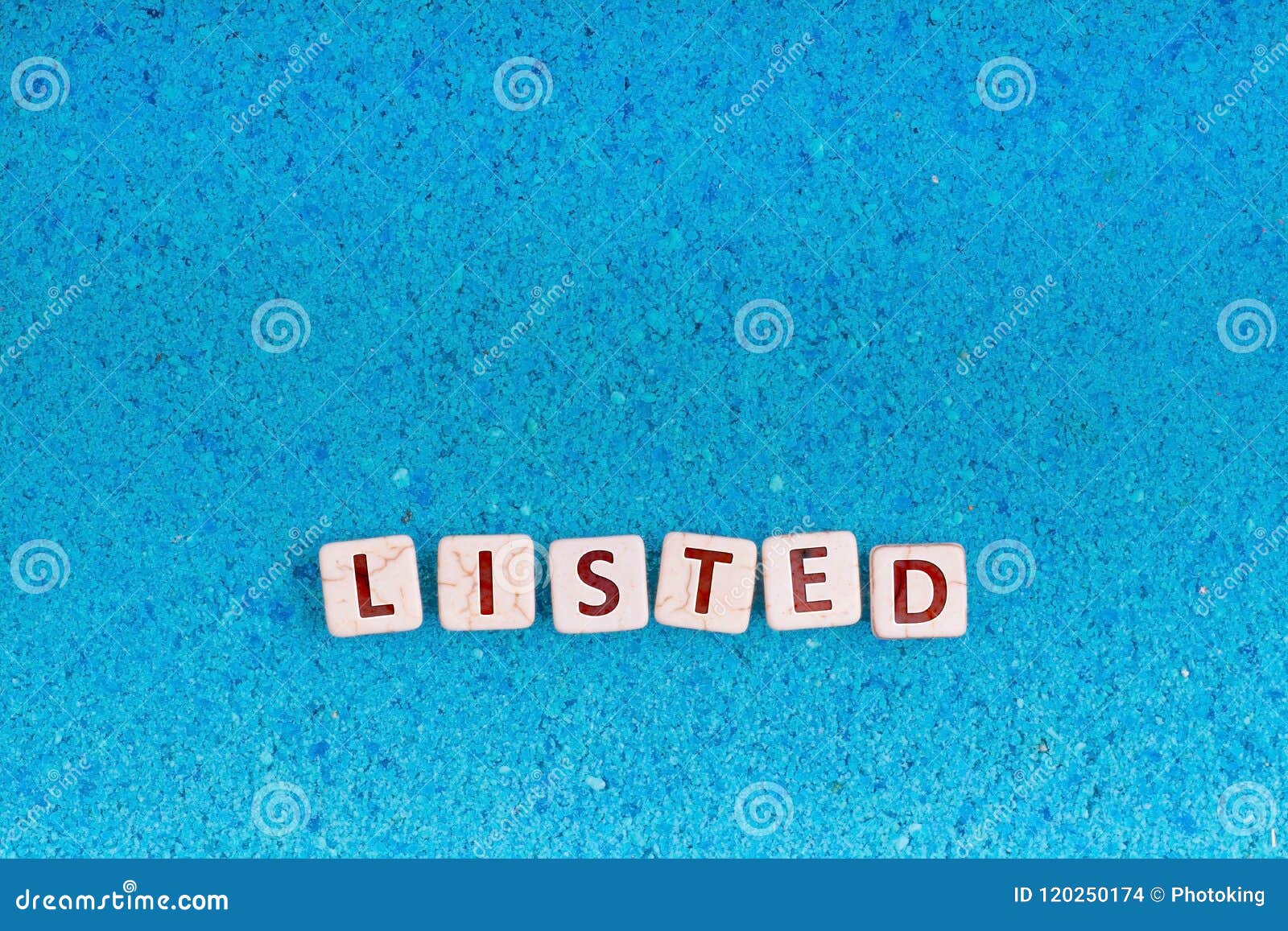 Listed word on stone stock photo. Image of advertising - 120250174