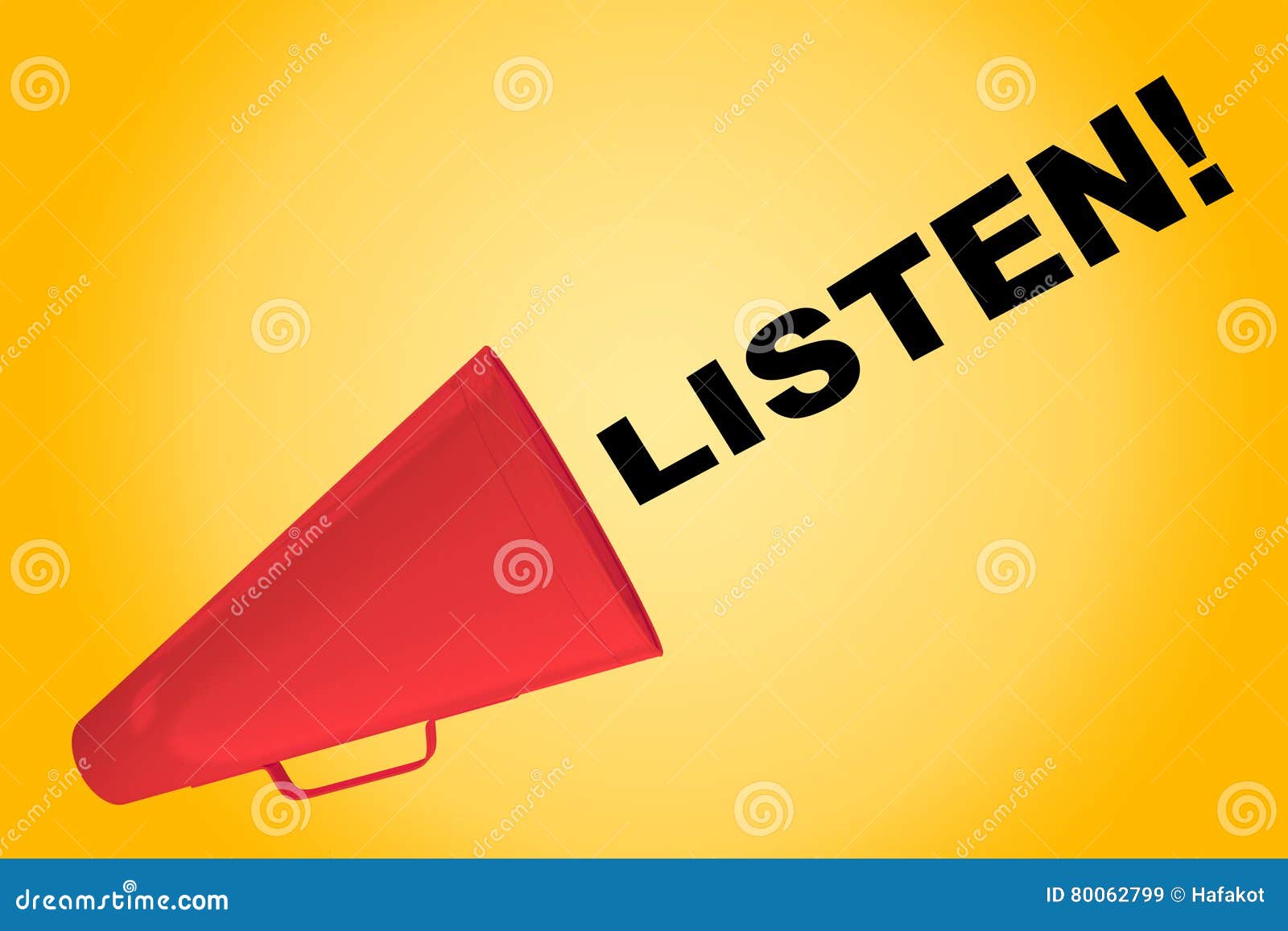 Listen! - Attentive Concept Stock Illustration - Illustration of leader ...