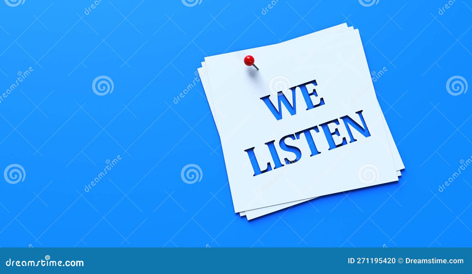 Listen Word Lettering. Black Ink. Vector Illustration. Isolated On ...