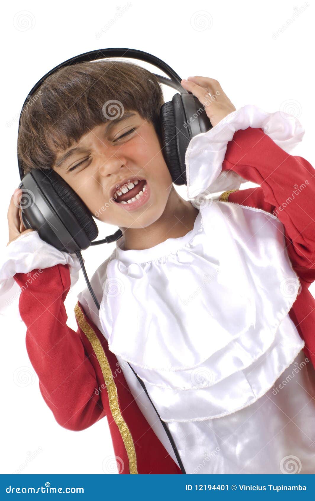 Listen Music stock image. Image of white, speak, headset - 12194401
