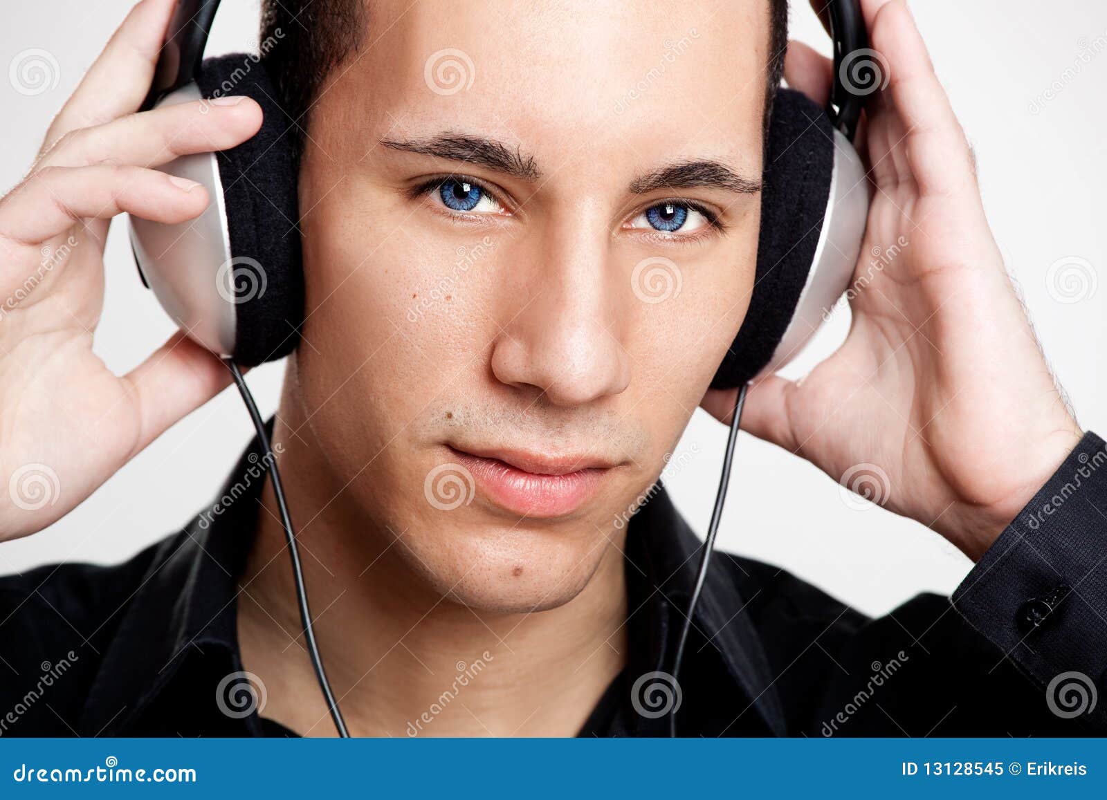 Listen music stock image. Image of concept, leisure, isolated - 13128545