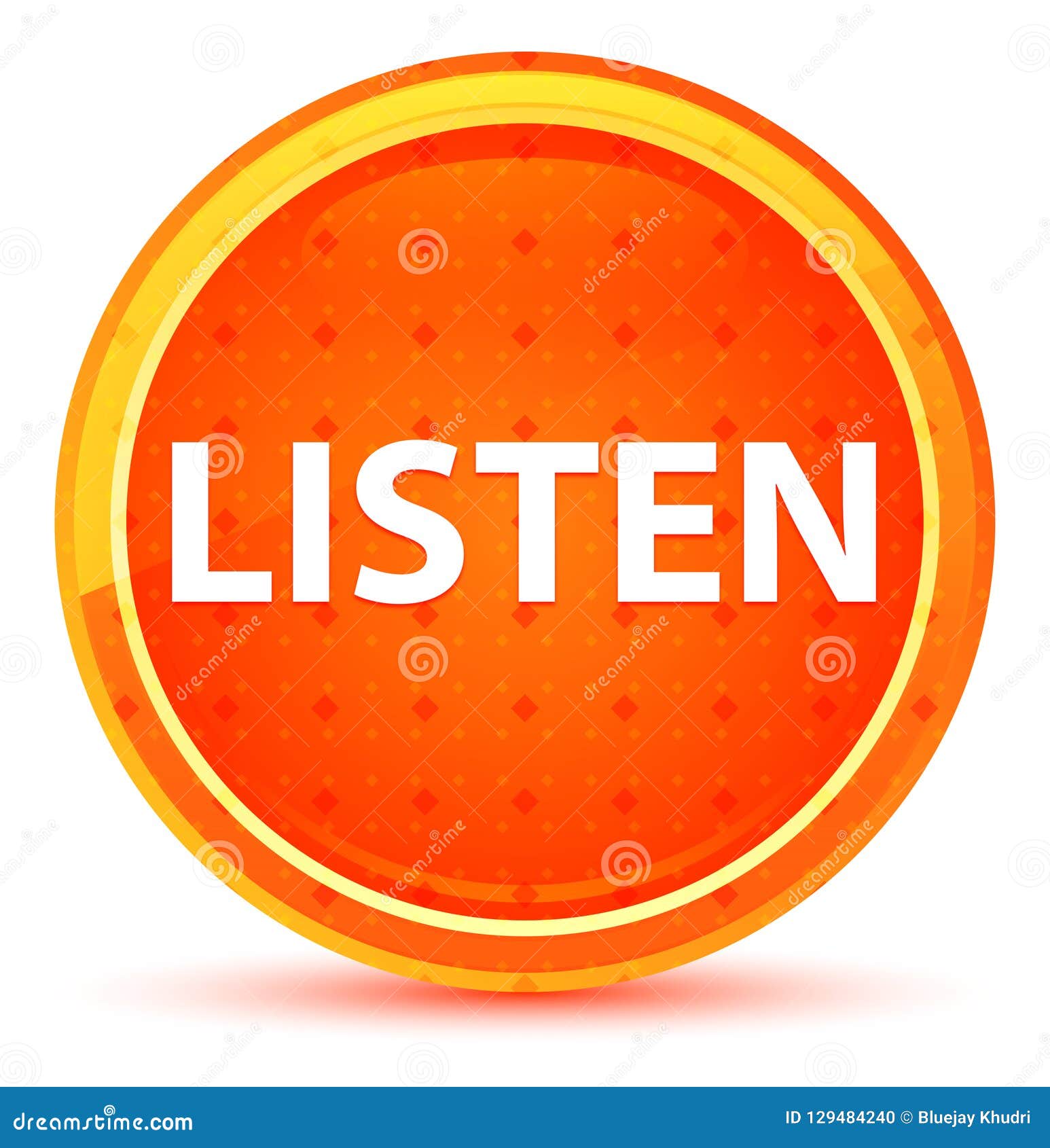 Ear Icon Glossy Orange Round Button Stock Illustrations – 5 Ear Icon ...