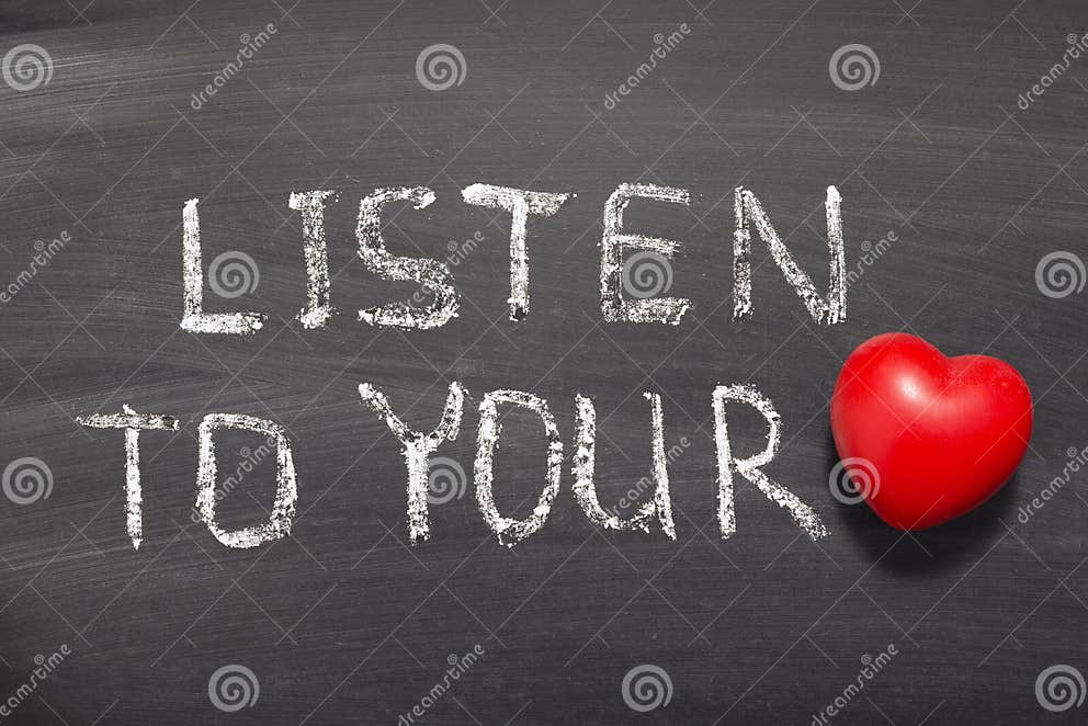 Listen to heart stock photo. Image of intuition, follow - 37805564