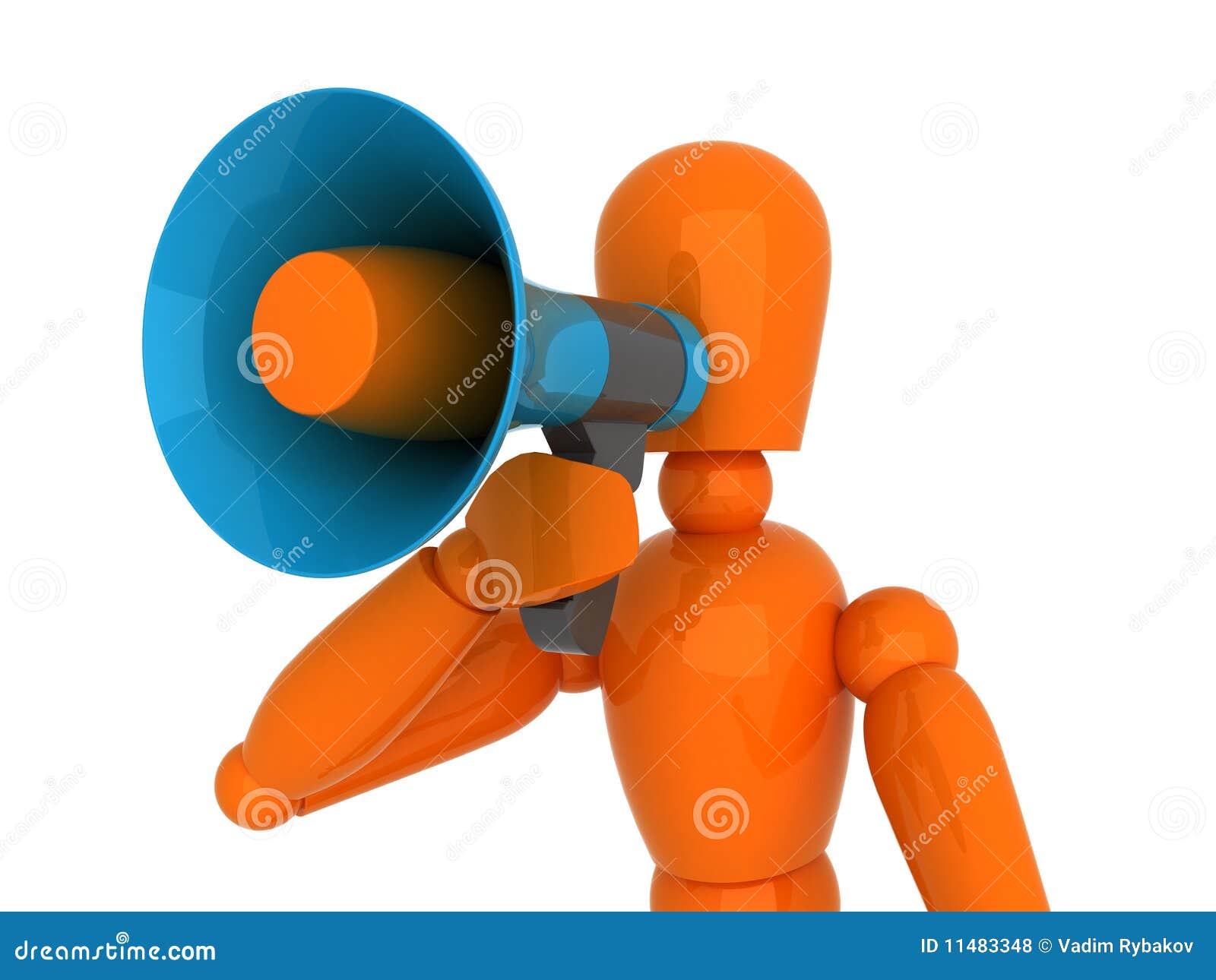 Listen to me! stock illustration. Illustration of personage - 11483348