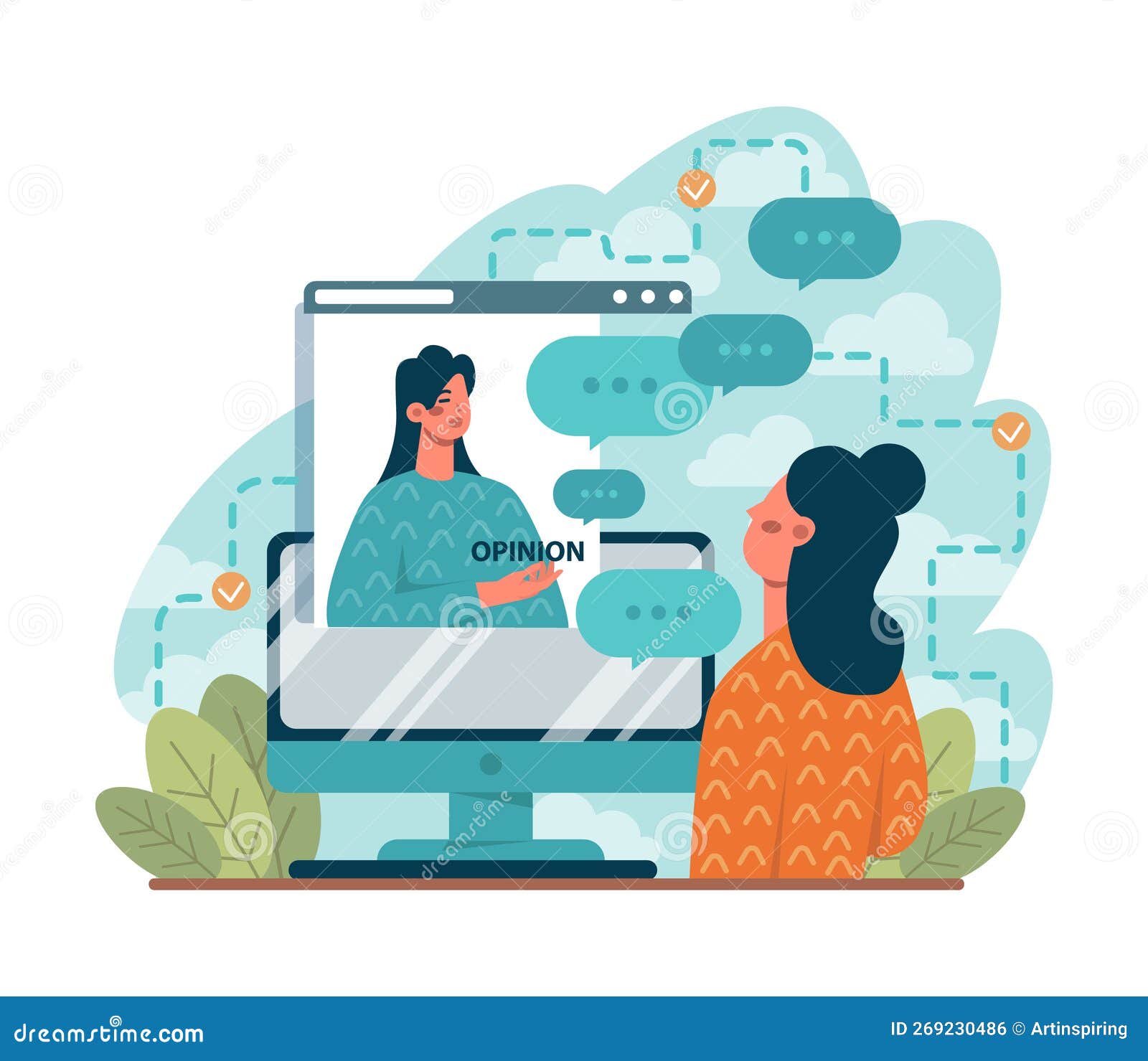 Listen To Other Opinion. People Feedback To Improve Work Quality Stock ...