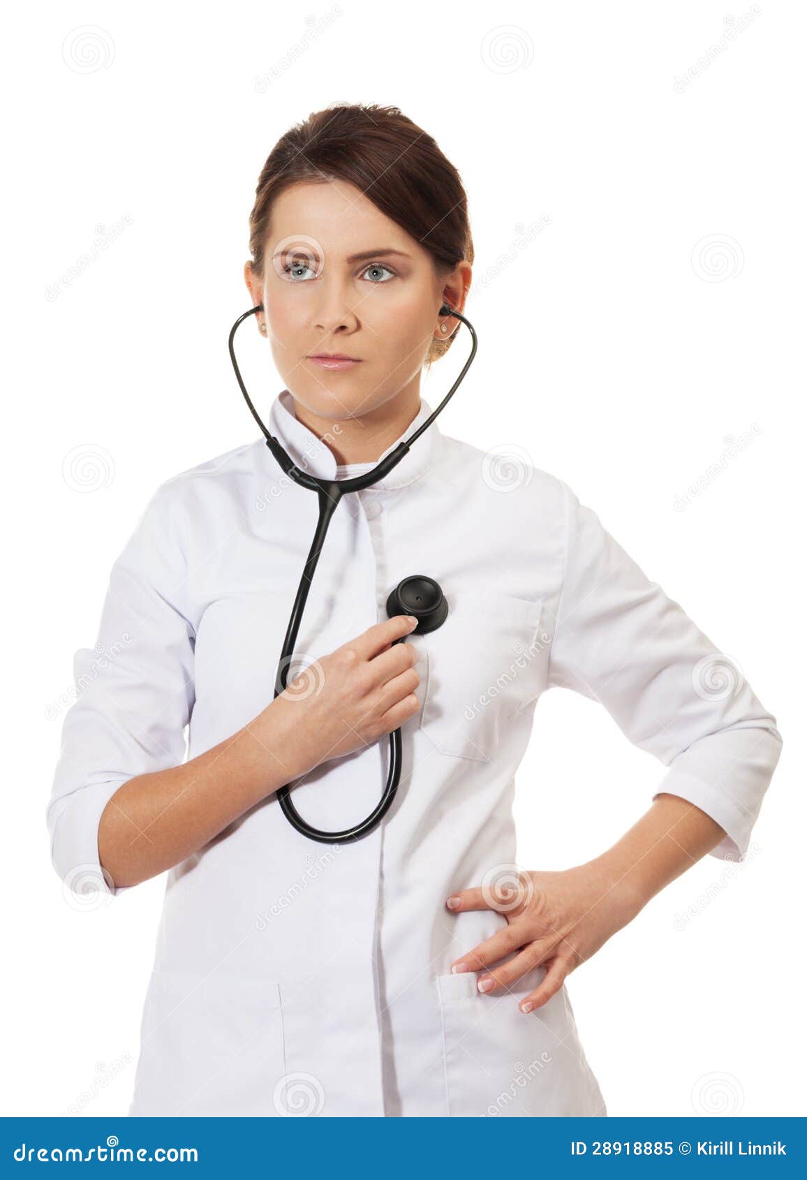 Listen to your heart stock image. Image of holding, exam - 28918885
