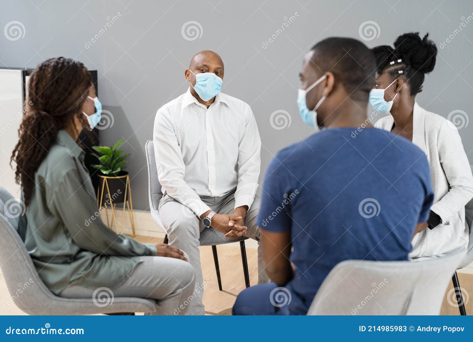 Listening Coordinator Community Counselor Talk Stock Image - Image of ...