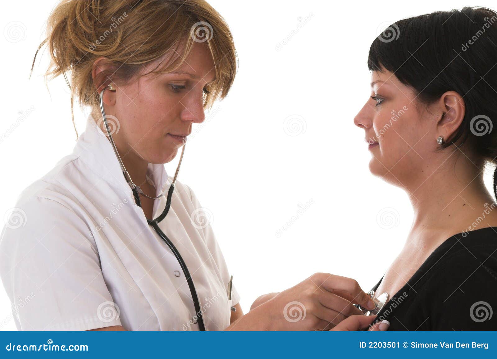 Listening intently stock image. Image of white, stethoscope - 2203501