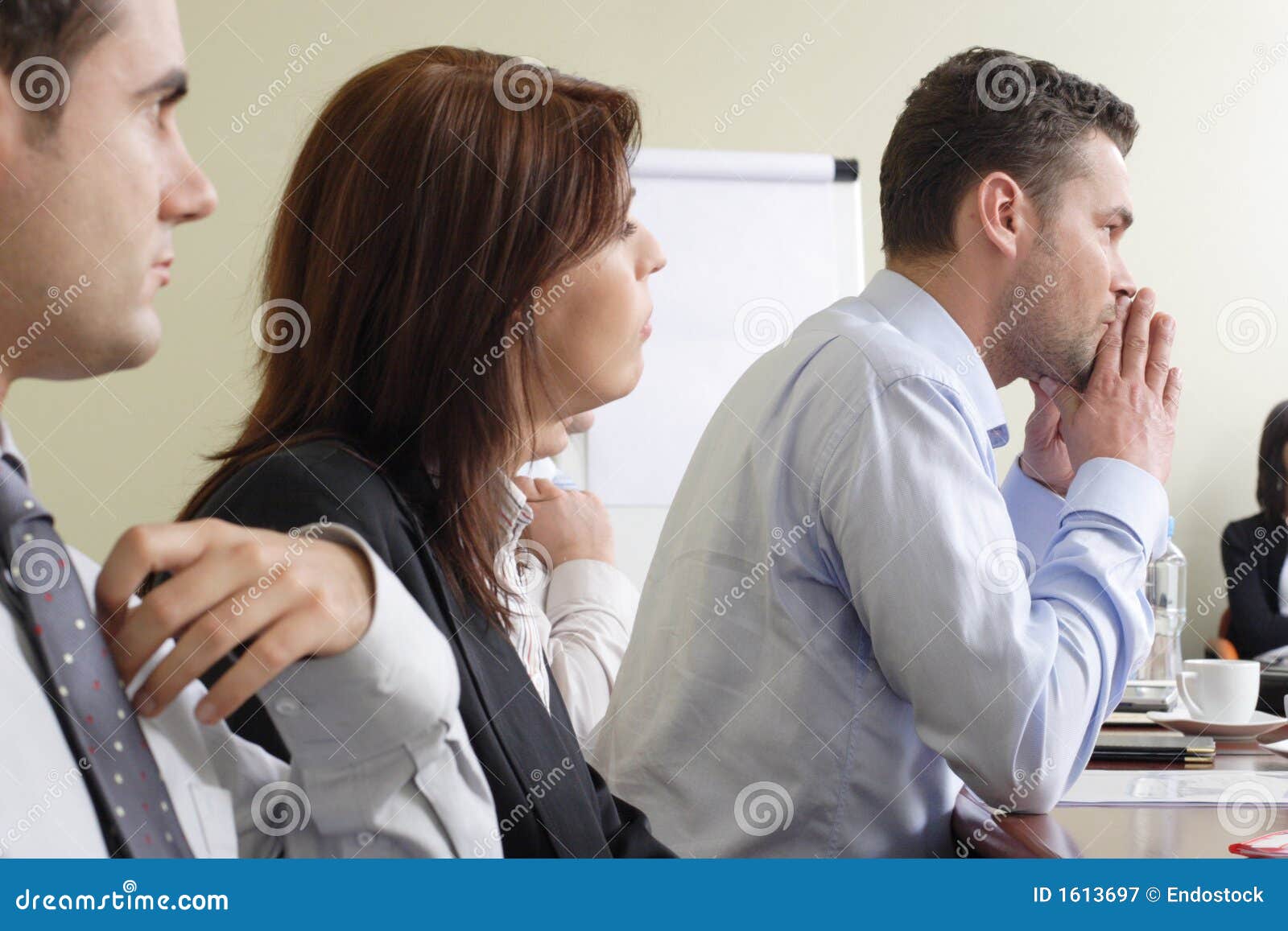 Listening leader stock image. Image of executive, interview - 1613697