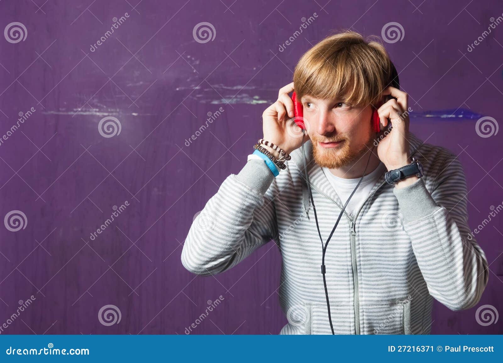 Listening man stock image. Image of creative, funky, style - 27216371