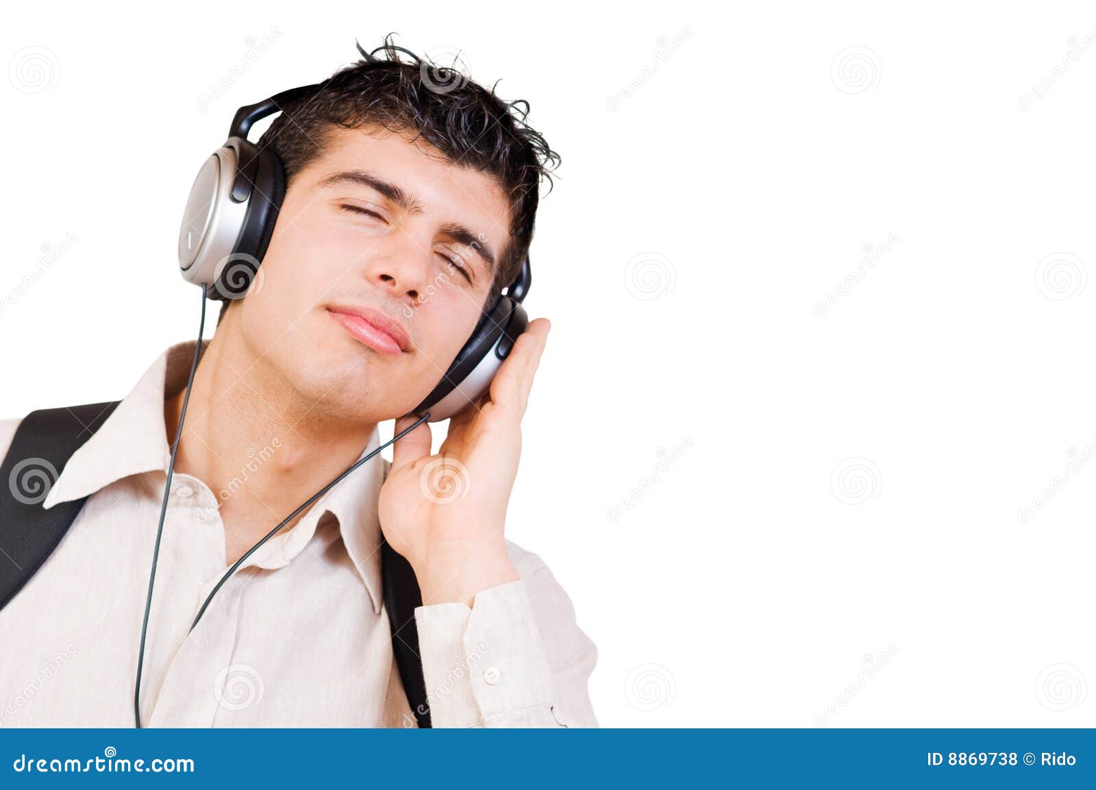 Listening music stock photo. Image of beautiful, listening - 8869738