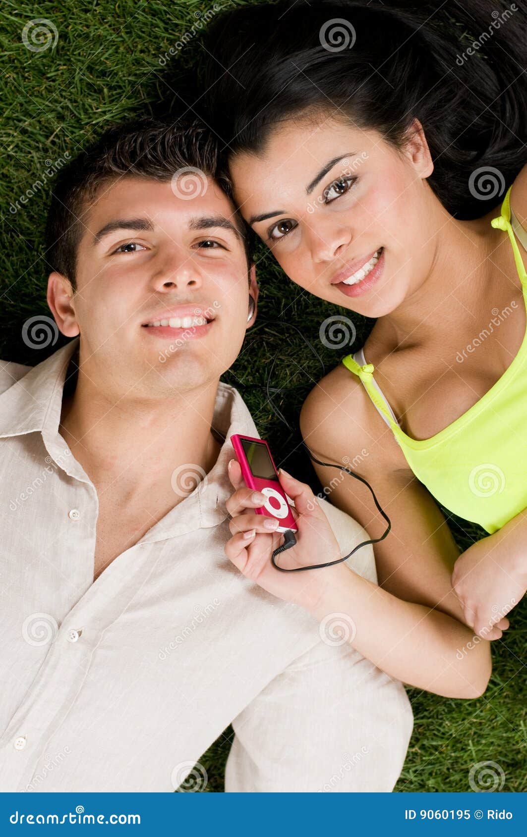 Listening music together stock image. Image of male, happy - 9060195