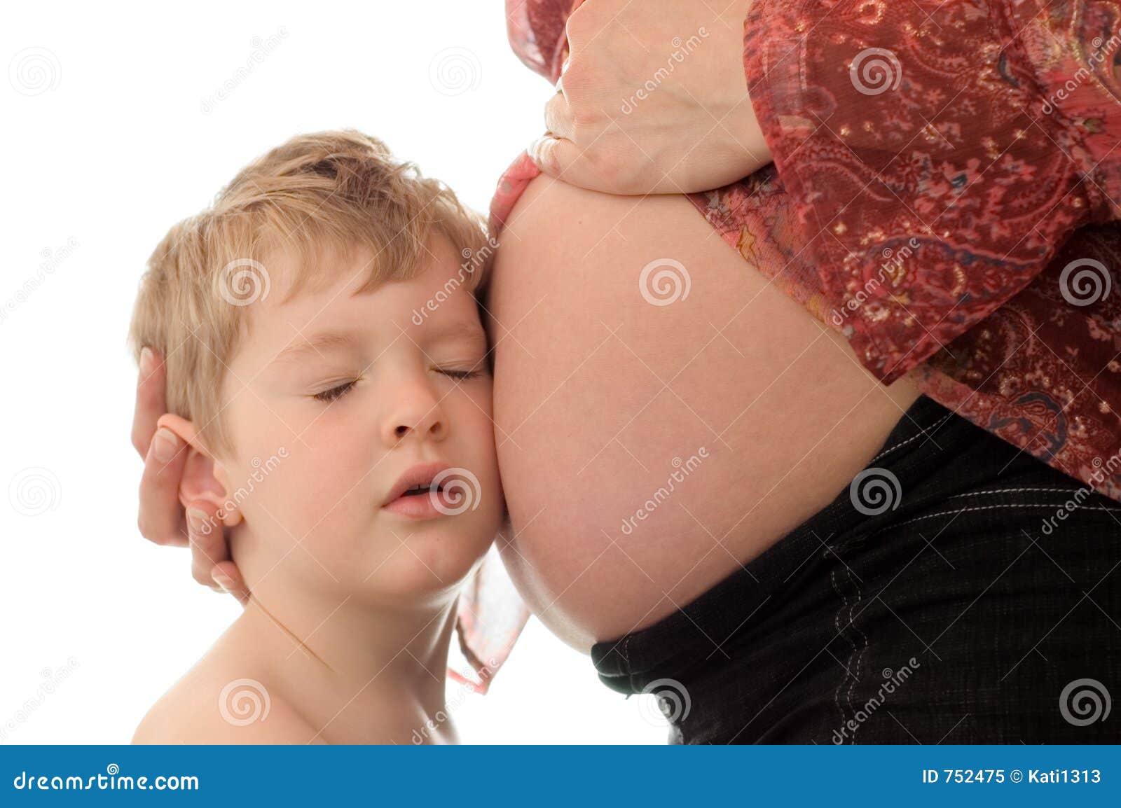 Listening to the baby stock image. Image of isolated, listening - 752475