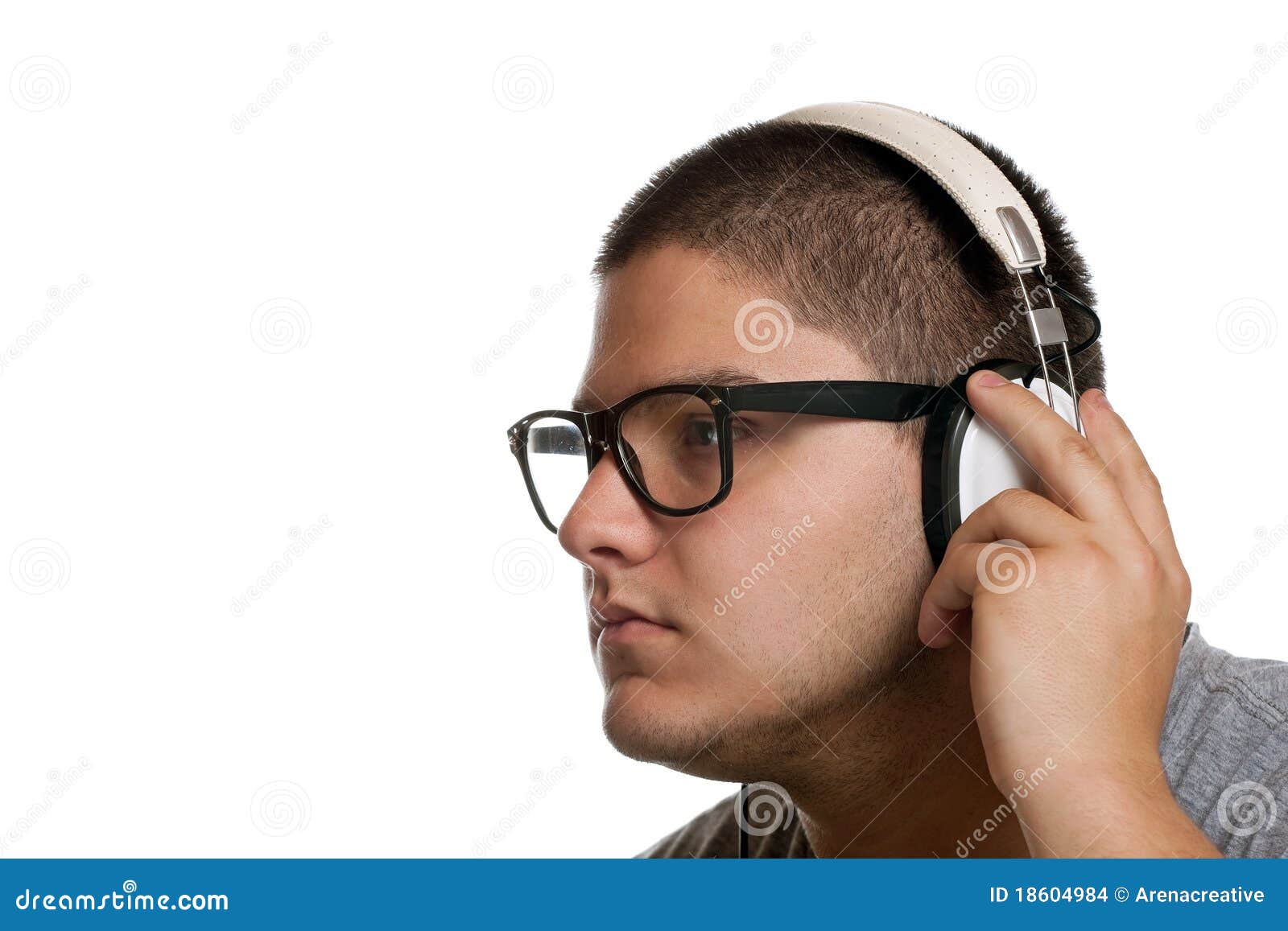 Listening to Music stock photo. Image of listener, holding - 18604984