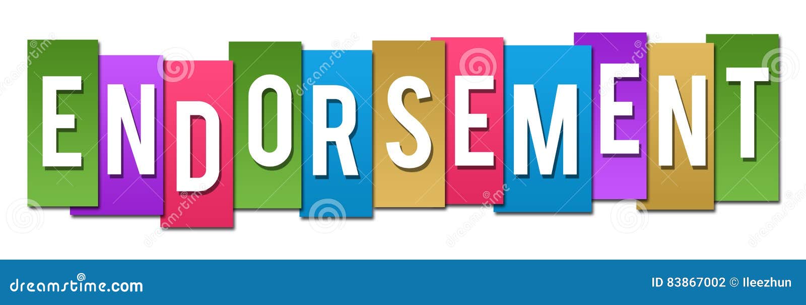 Listras Coloridas Do Endosso Ilustração Stock - Ilustração de ...