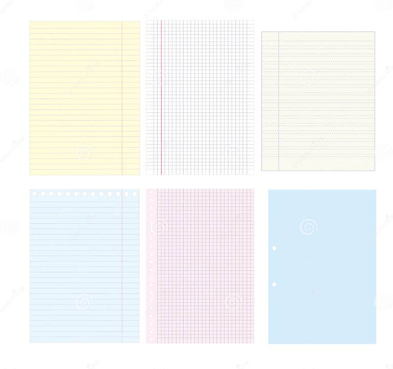 The lists of paper stock vector. Illustration of message - 33605186