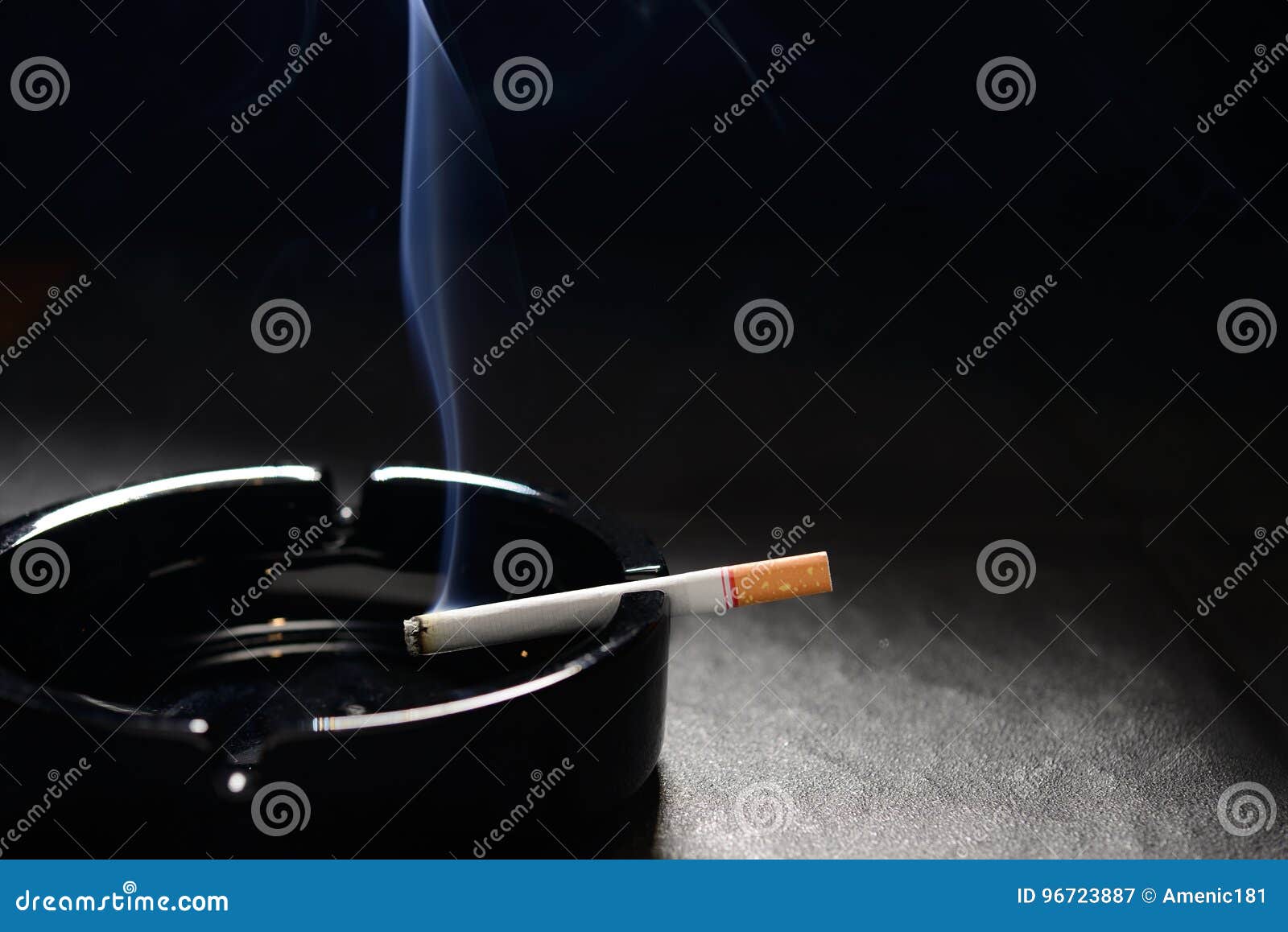 Lit cigarette with smoke stock image. Image of person - 96723887