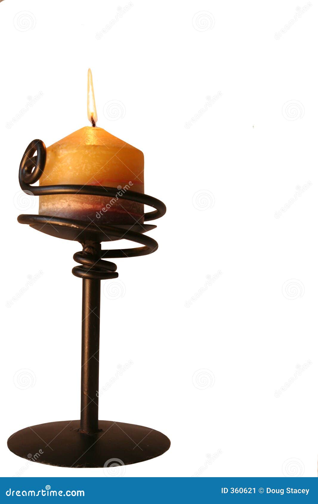 Lit Colourful CandleStick stock image. Image of giving - 360621