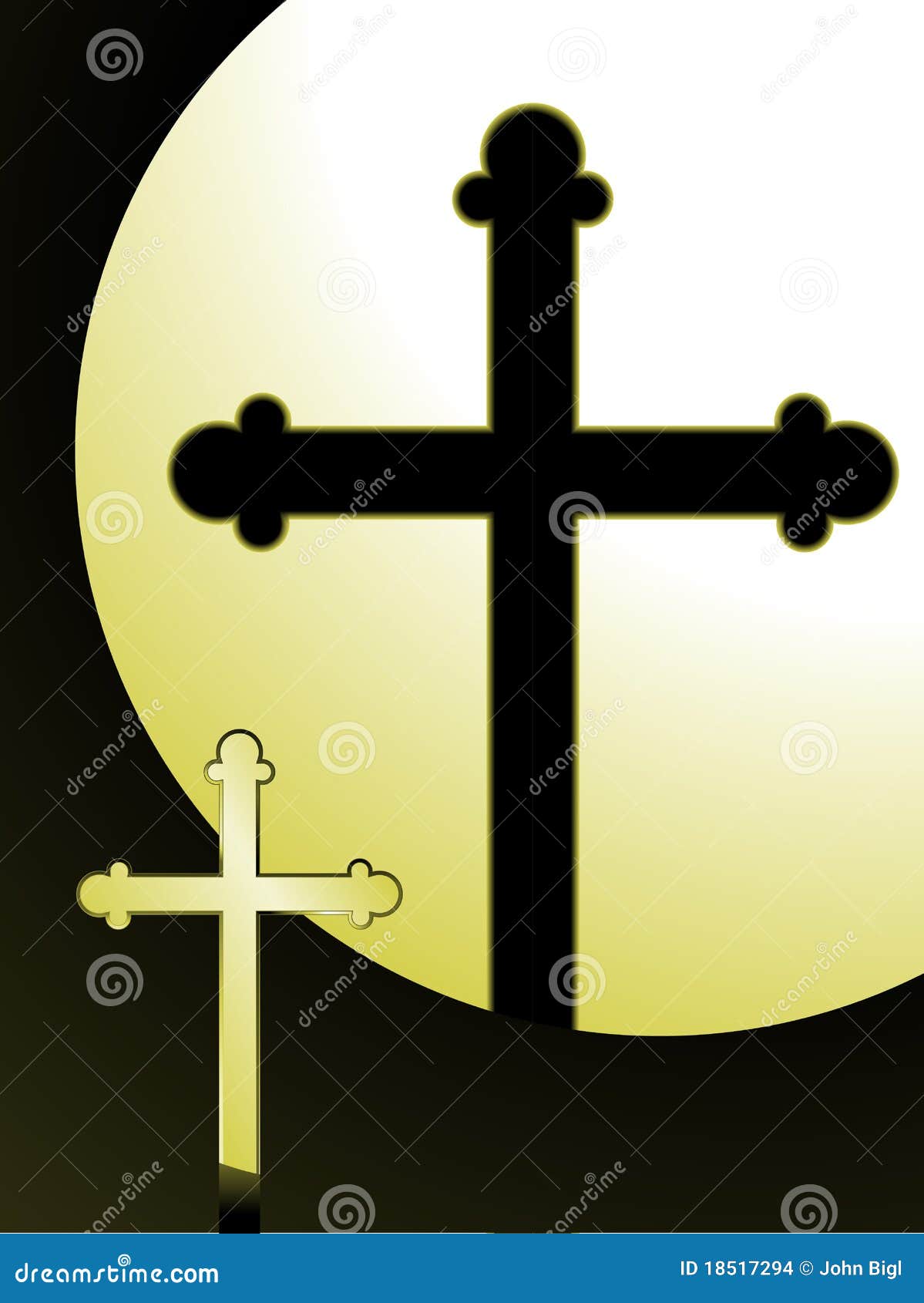 Lit Cross Vector Illustration | CartoonDealer.com #18517294
