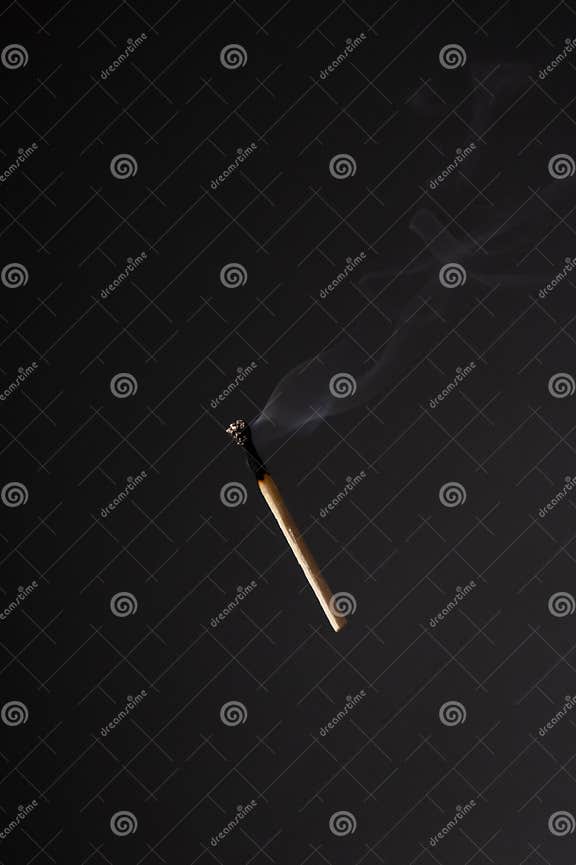 Lit Falling Match on a Black Background Stock Image - Image of burn ...