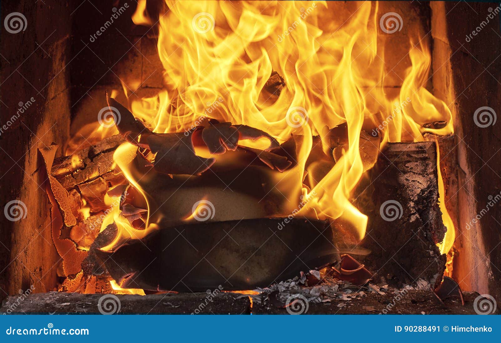Lit the fire for barbecue stock image. Image of flame - 90288491
