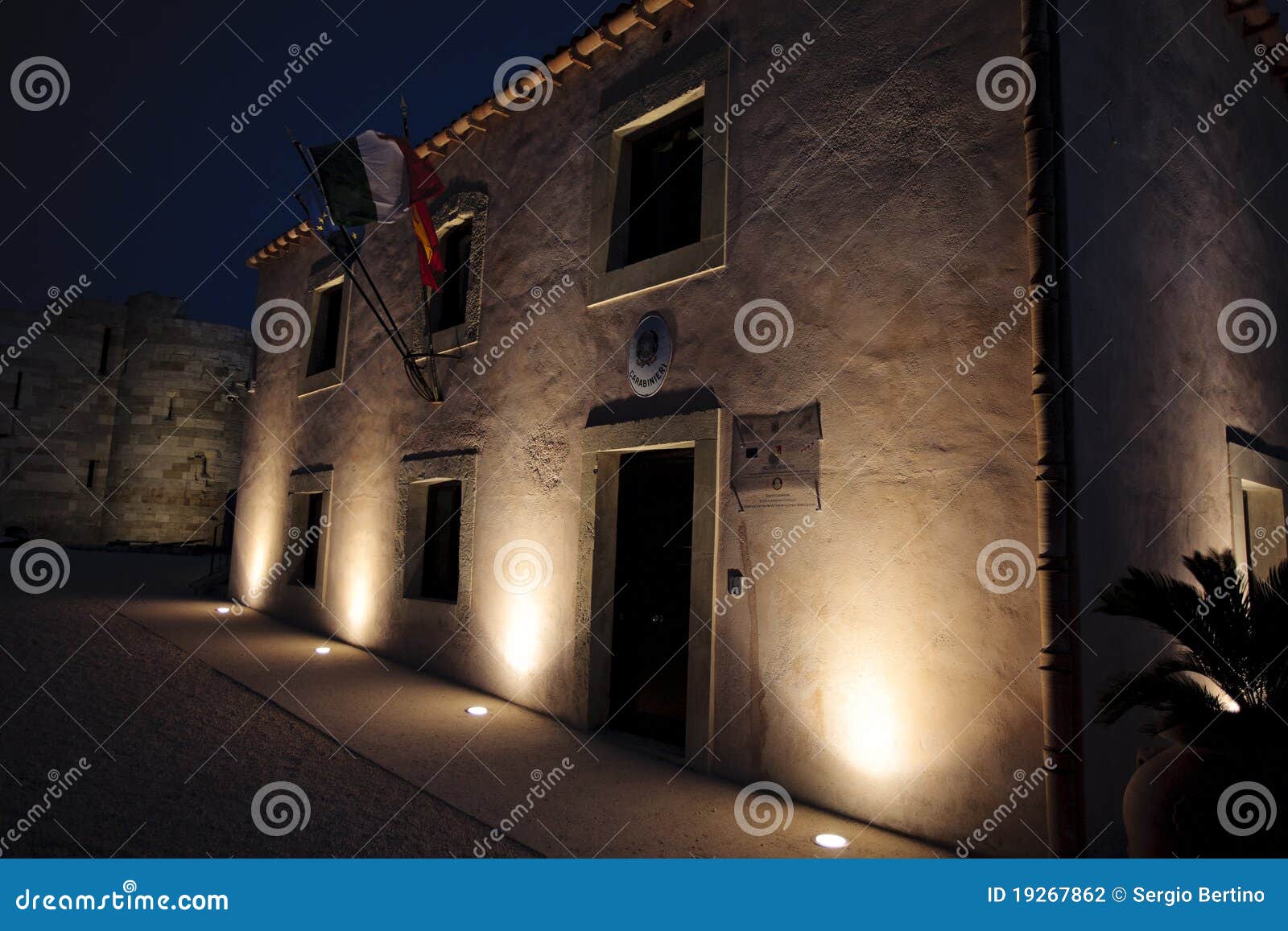 Lit house at night stock photo. Image of illuminated - 19267862