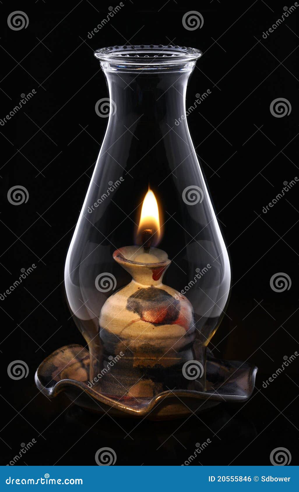 Lit Hurricane Lamp Isolated on Black, Stock Photo - Image of lantern ...