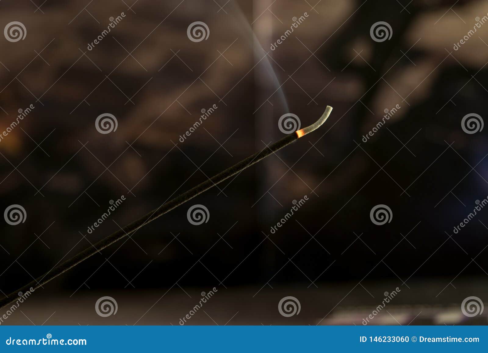 Lit incense stick stock photo. Image of celebration - 146233060