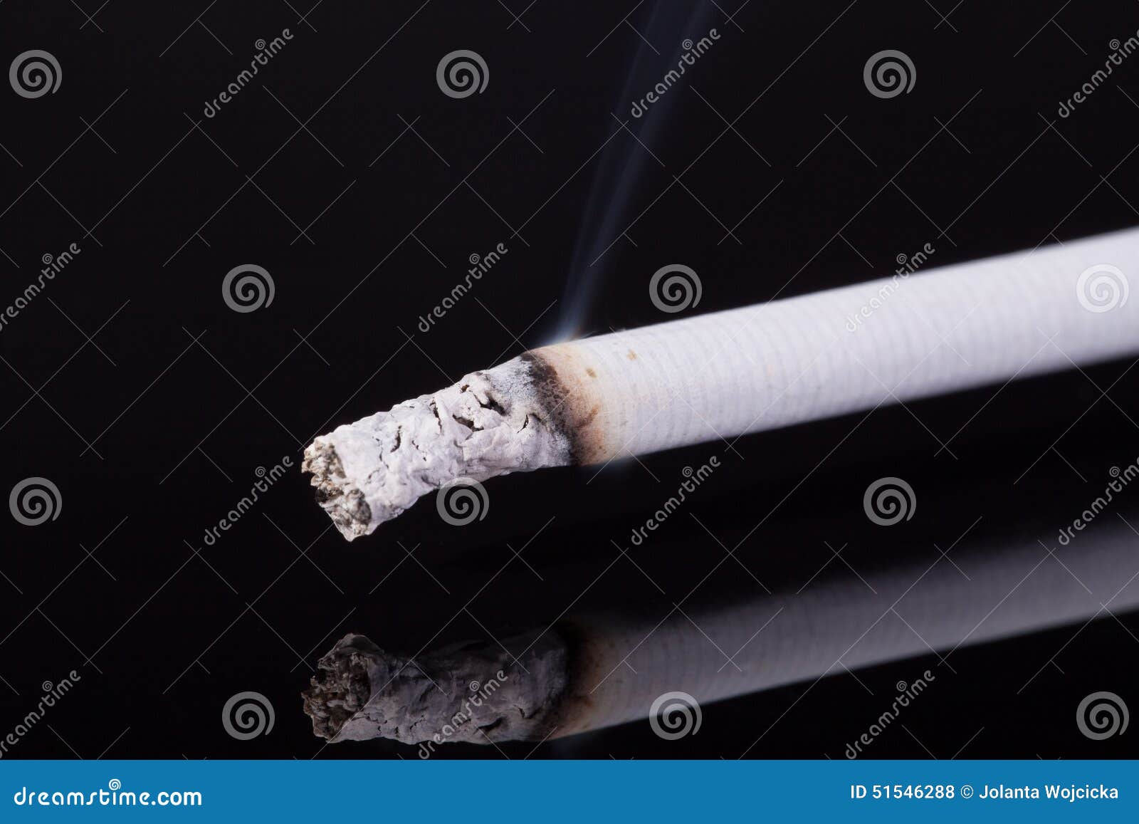 Single Lit Cigarettes