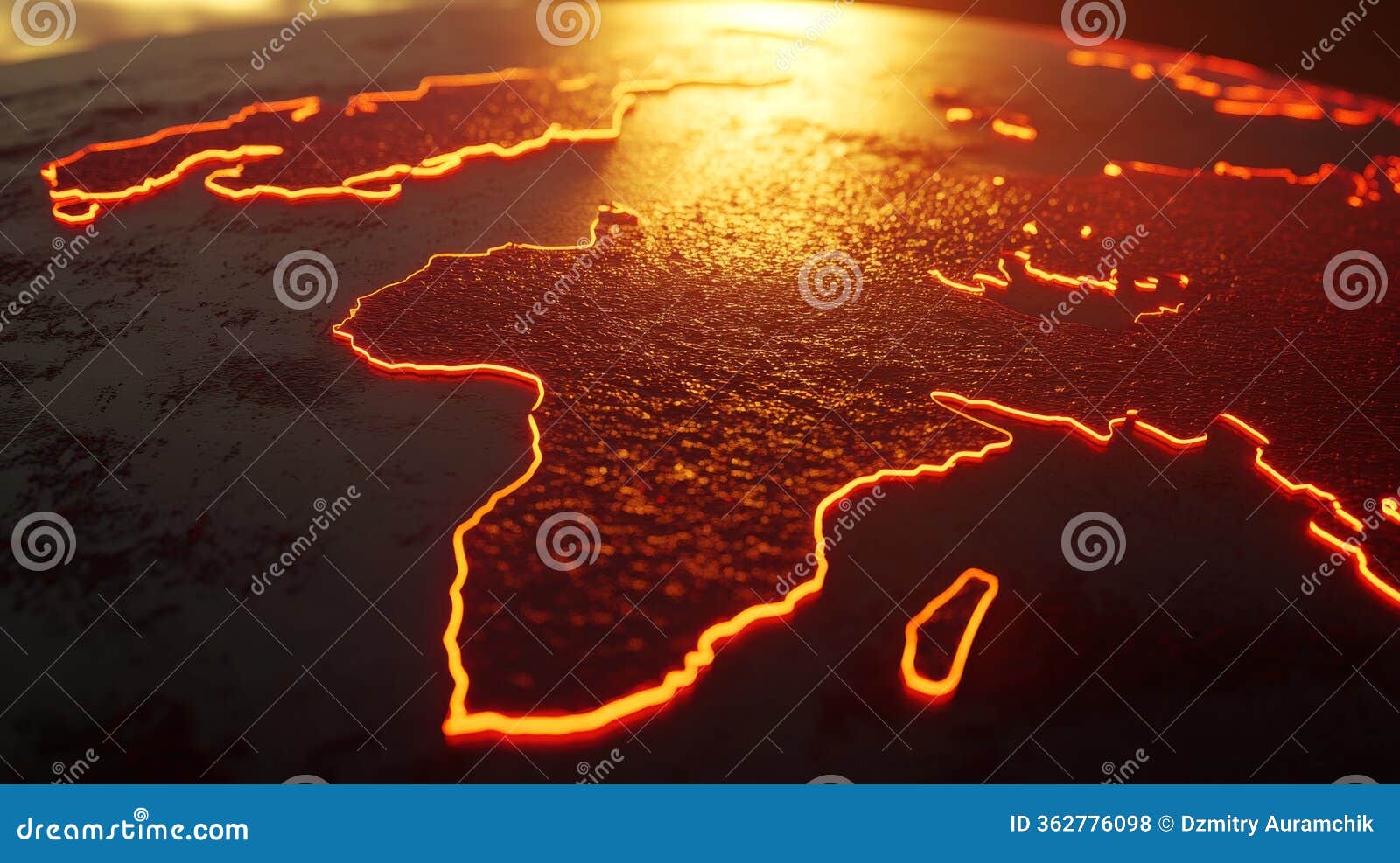 A Lit-up Globe, Symbolizing Global Unity, Communication, and Innovation ...