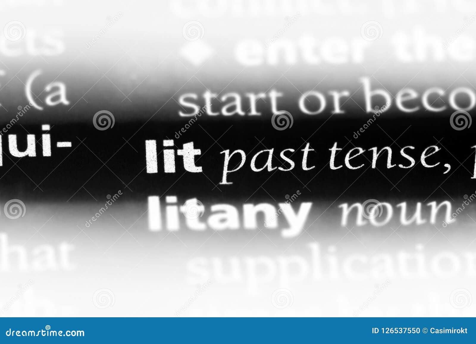 Lit stock photo. Image of isolated, info, closeup, concept - 126537550