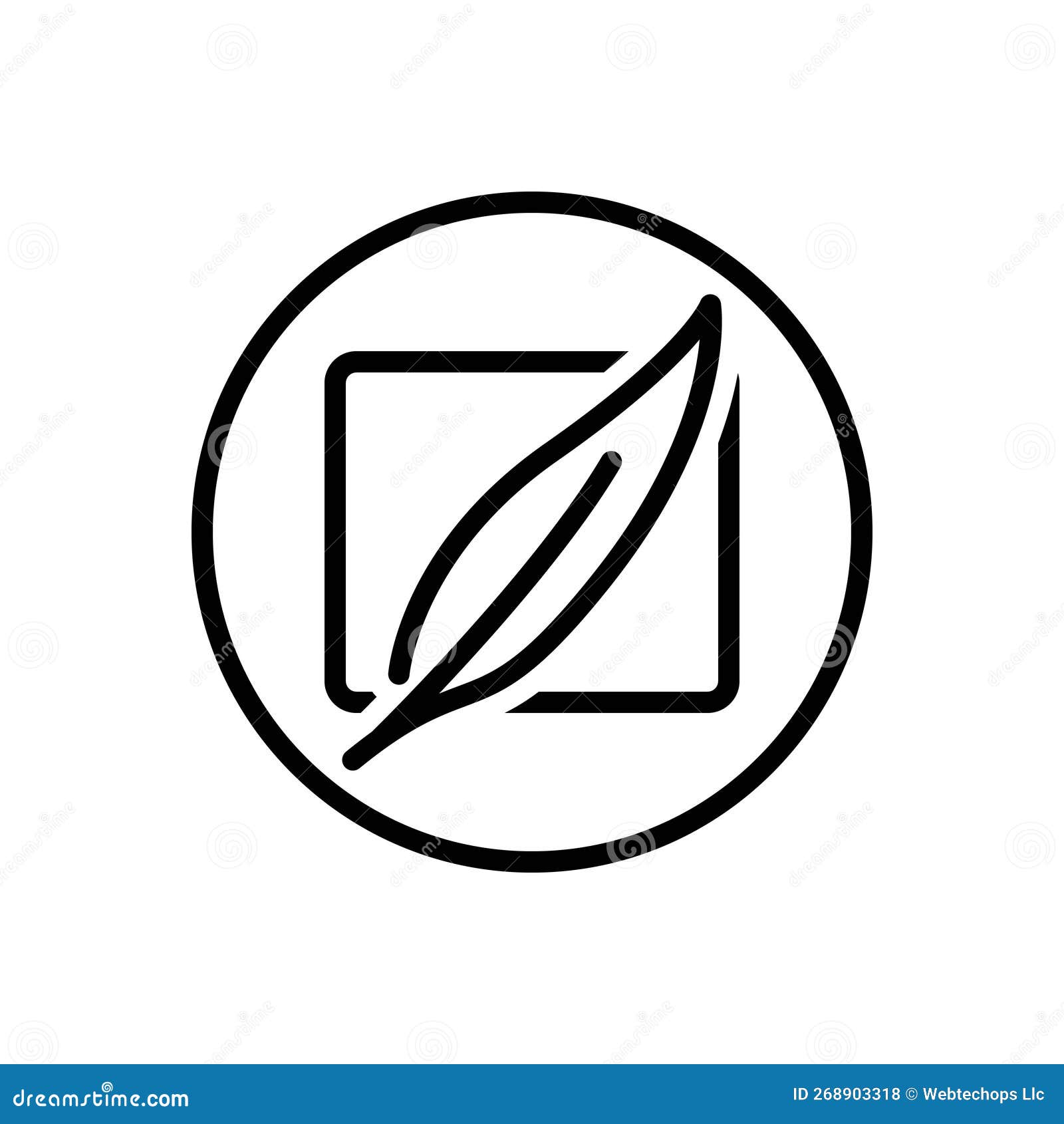 Black Line Icon for Lite, Mild and Amiable Stock Vector - Illustration ...