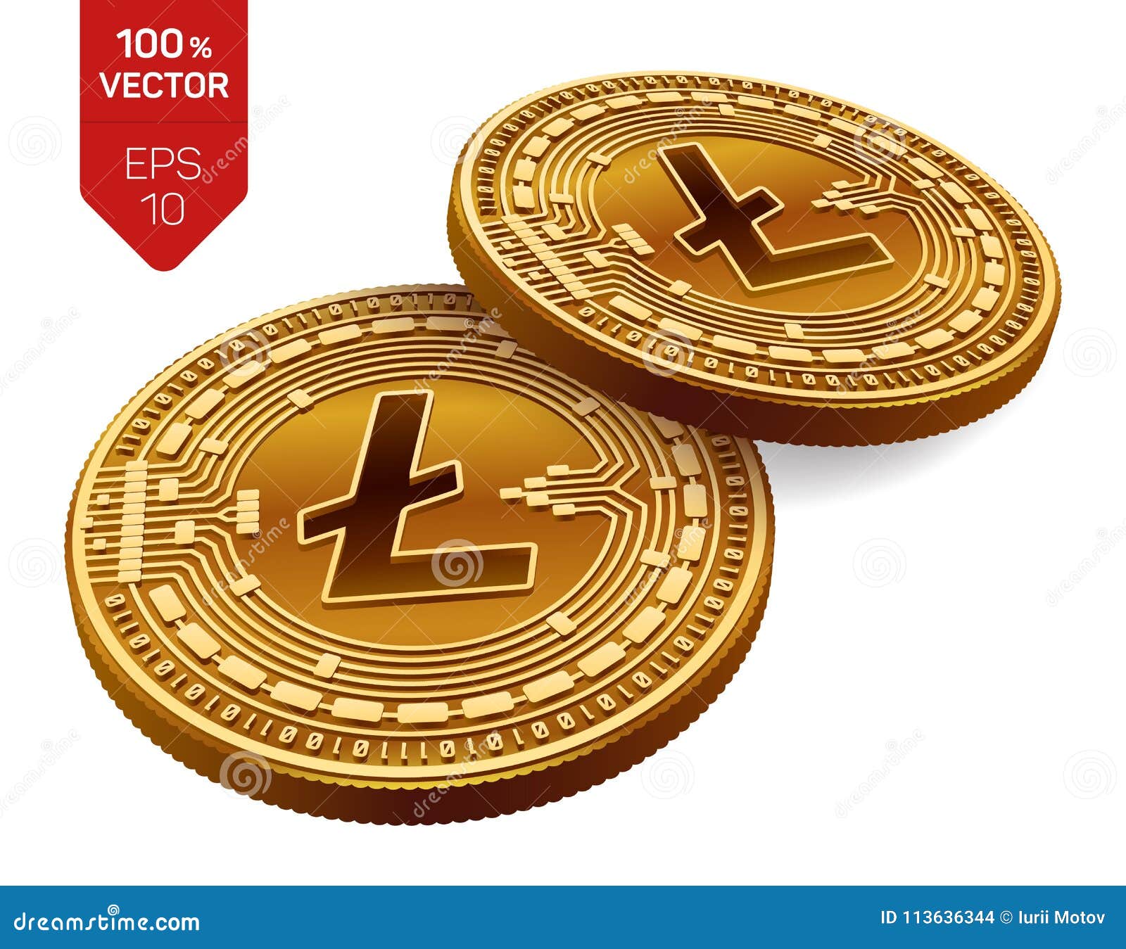 Litecoin. Crypto Currency. 3D Isometric Physical Coins. Digital ... Litecoin. Crypto Currency. 3D Isometric Physical Coins. Digital ...