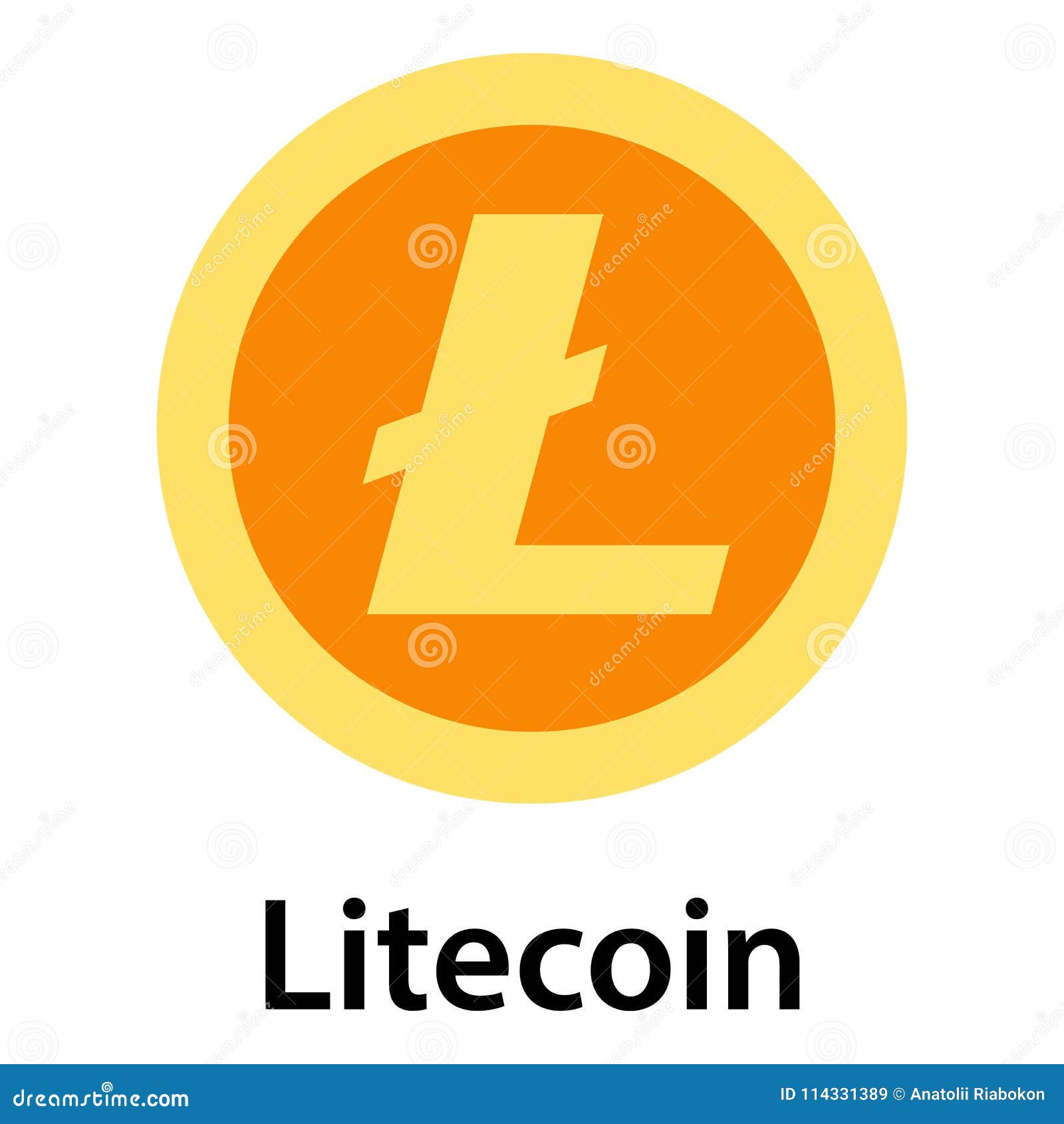 Litecoin icon, flat style stock vector. Illustration of icon - 114331389 Litecoin icon, flat style stock vector. Illustration of icon - 114331389