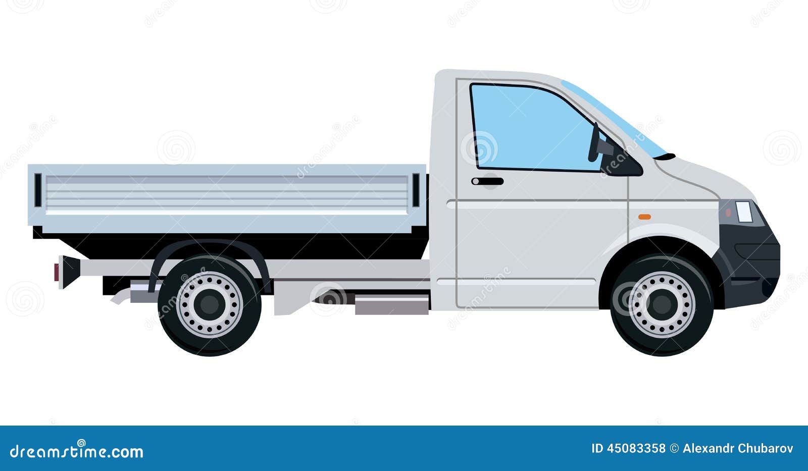 Liten lastbil vektor illustrationer. Illustration av transport - 45083358