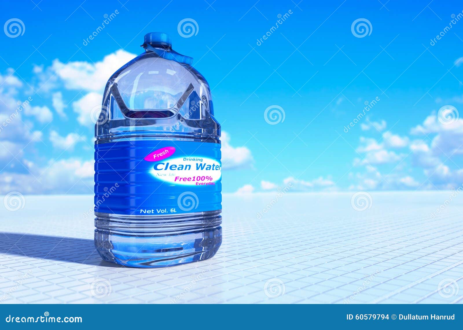 6 liter bottle of water. stock illustration. Illustration of delivery ...