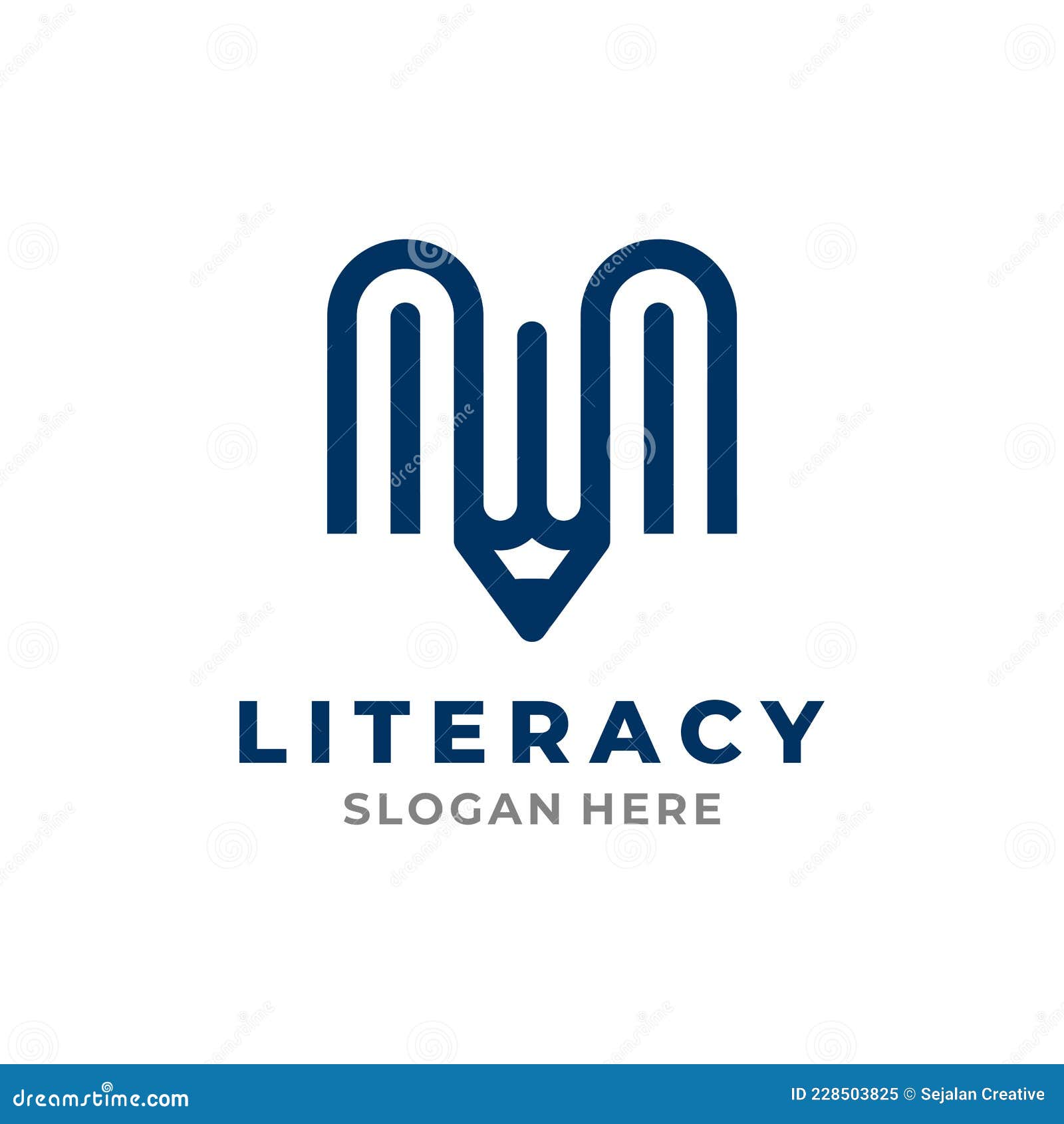 Literacy Logo Template Design Stock Vector - Illustration of bookstore ...