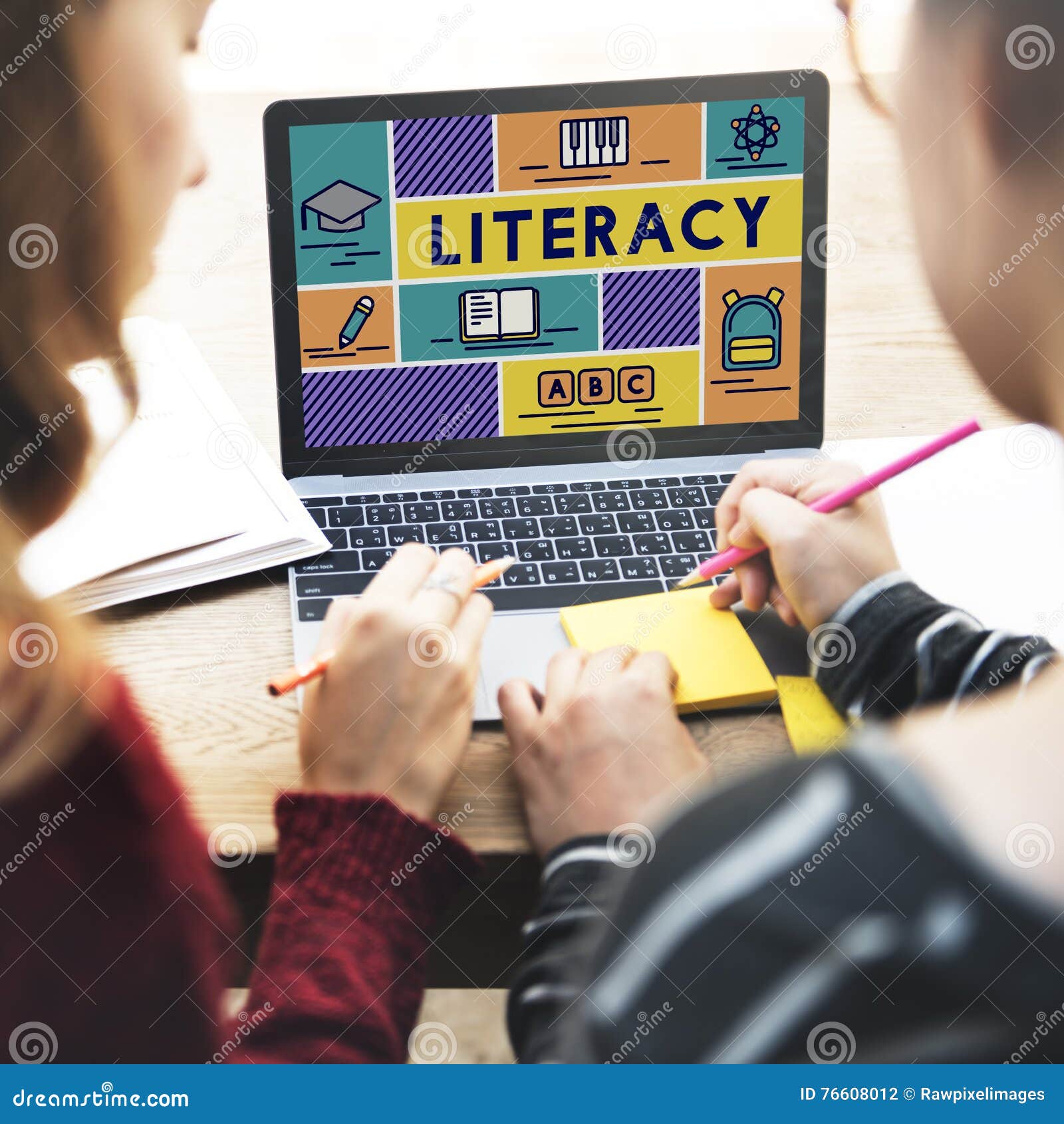 Literacy Study Reading Learning Wisdom Concept Stock Photo - Image of ...