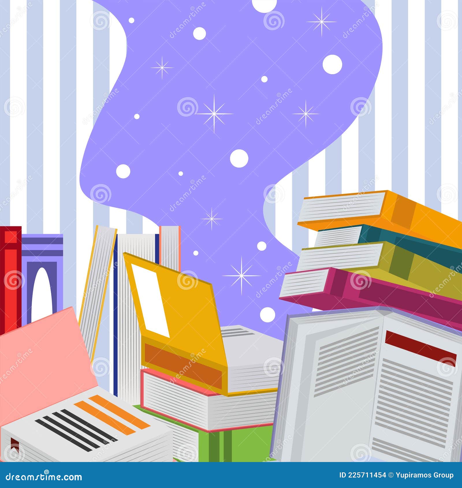 Literacy Textbooks Education Stock Vector - Illustration of learning ...