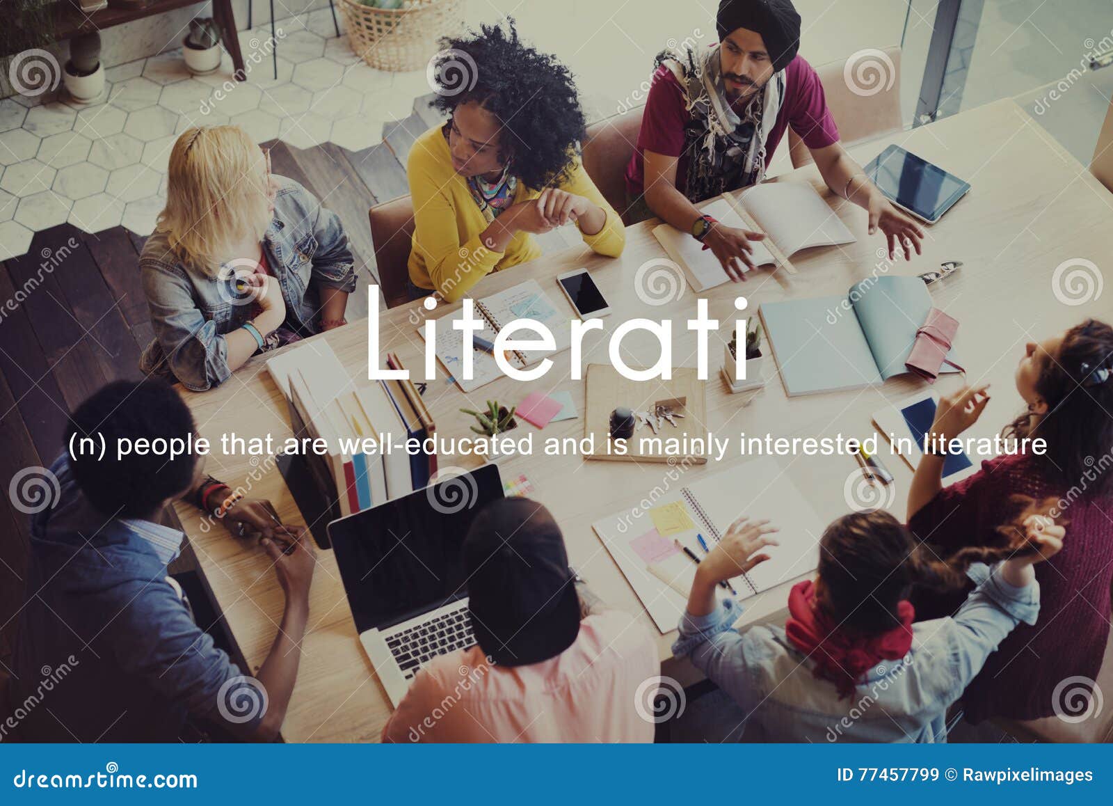 Literati Literature Highly Educated Literate Knowledge Concept Stock ...