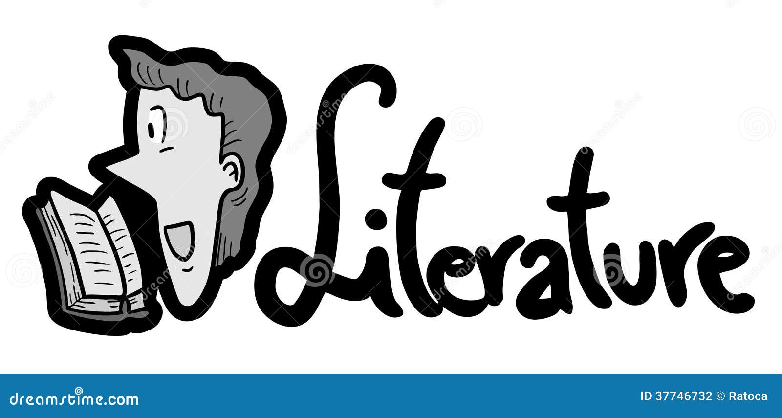 Literature banner stock vector. Illustration of pencil - 37746732