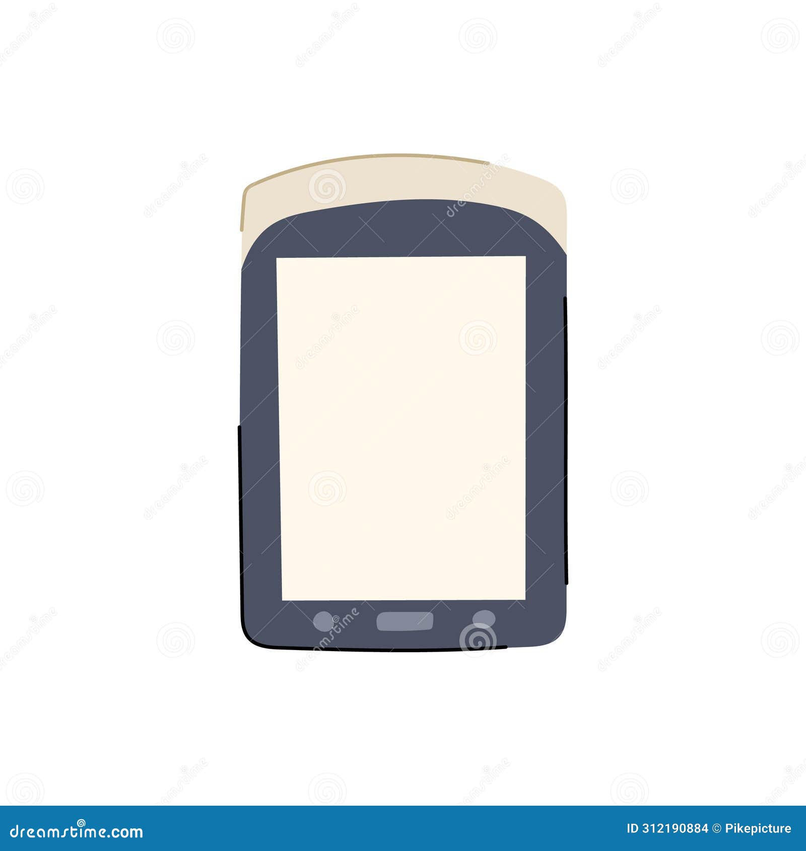 Literature E-reader Cartoon Vector Illustration Stock Vector ...