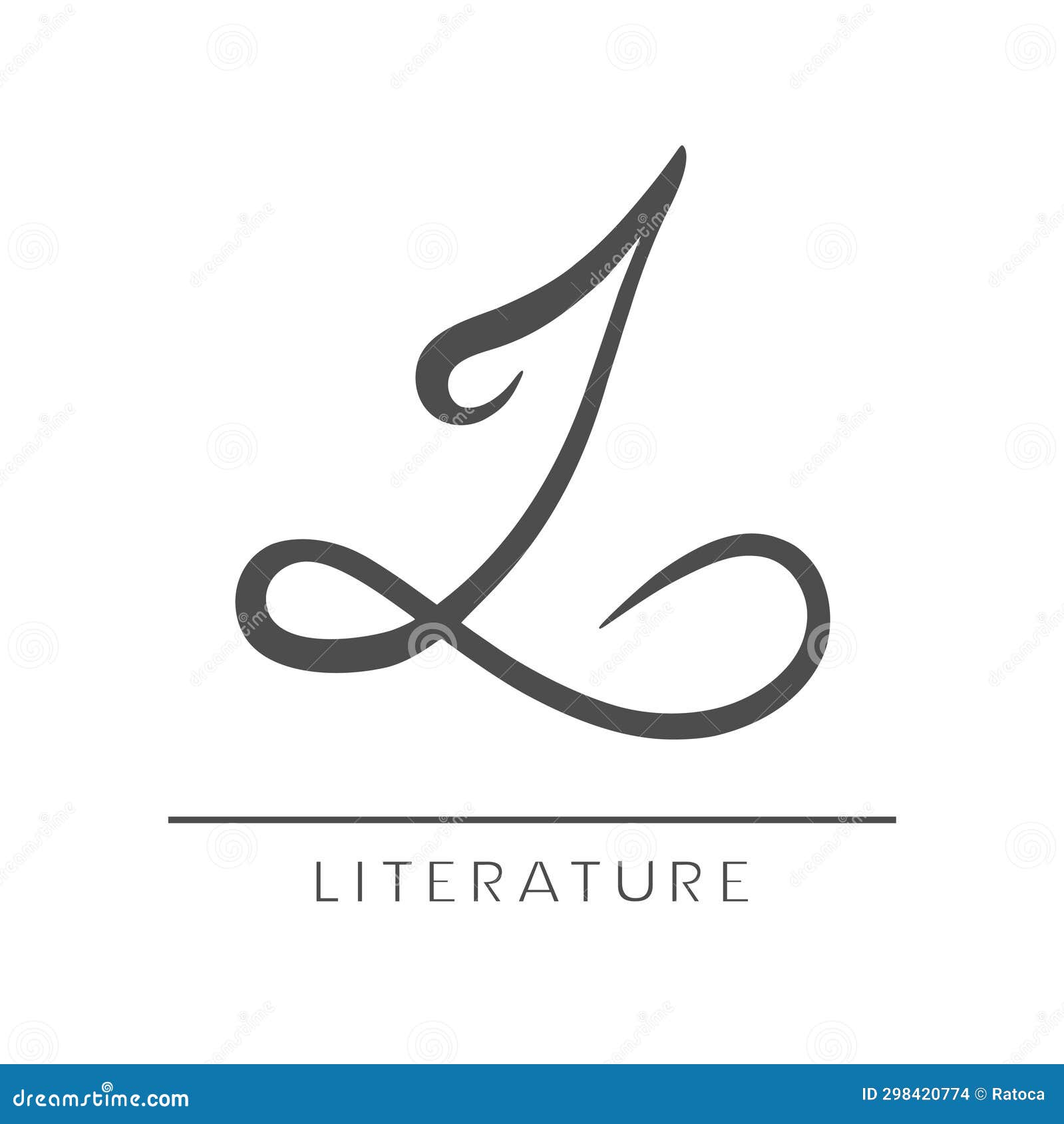 Literature symbol design stock vector. Illustration of sign - 298420774