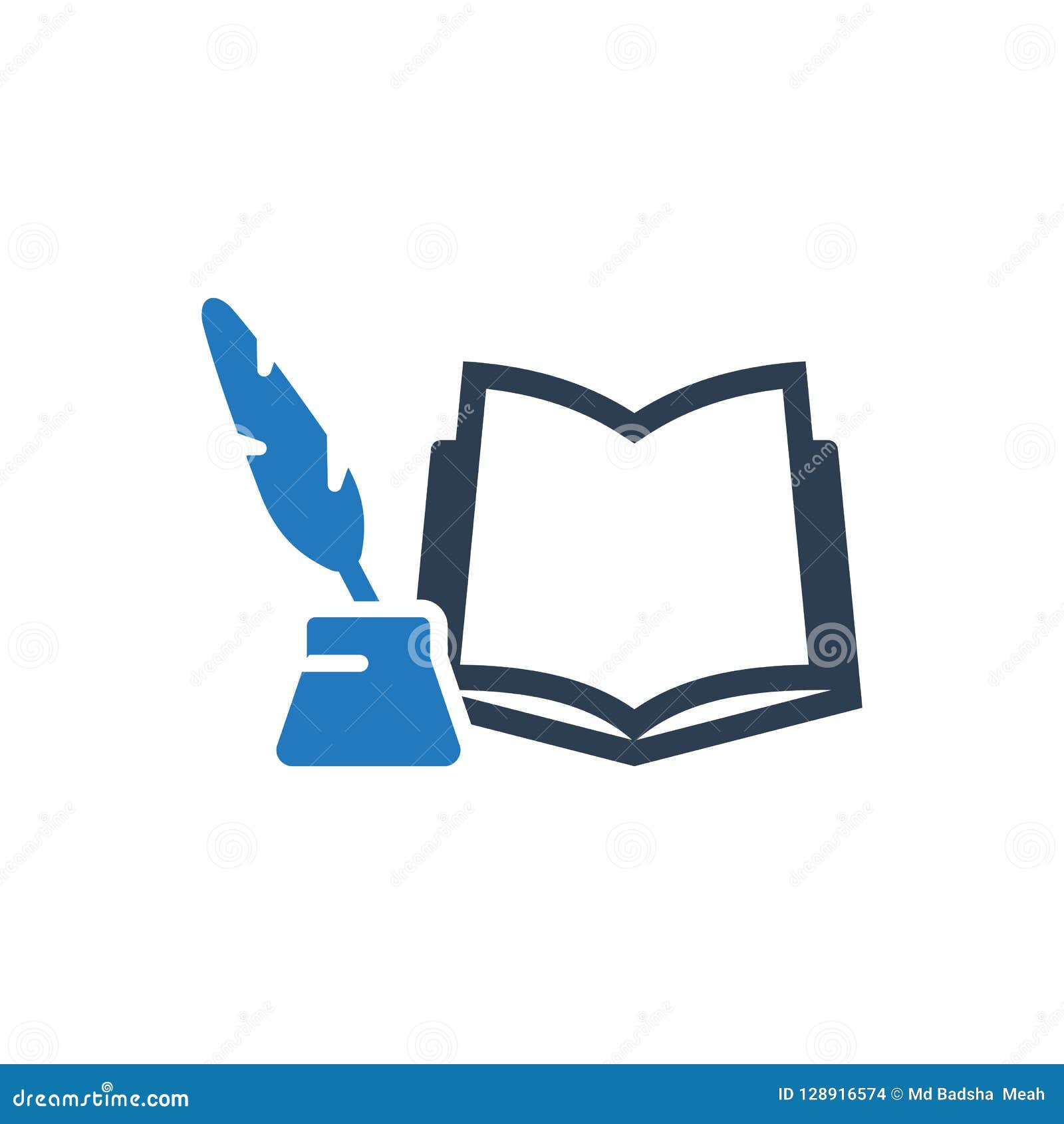 Literature icon stock vector. Illustration of school - 128916574