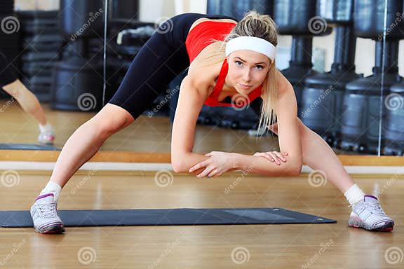 Lithe girl stock image. Image of girl, exercise, body - 12555873