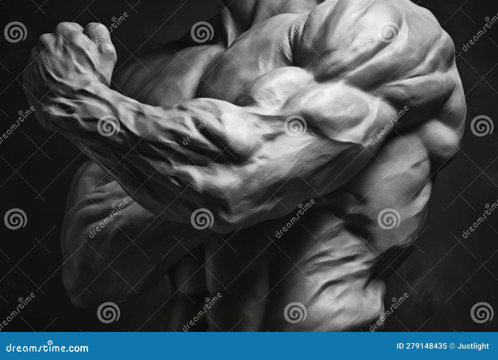 Lithe Limbs Move in an Elegant Harmony. Stock Illustration ...