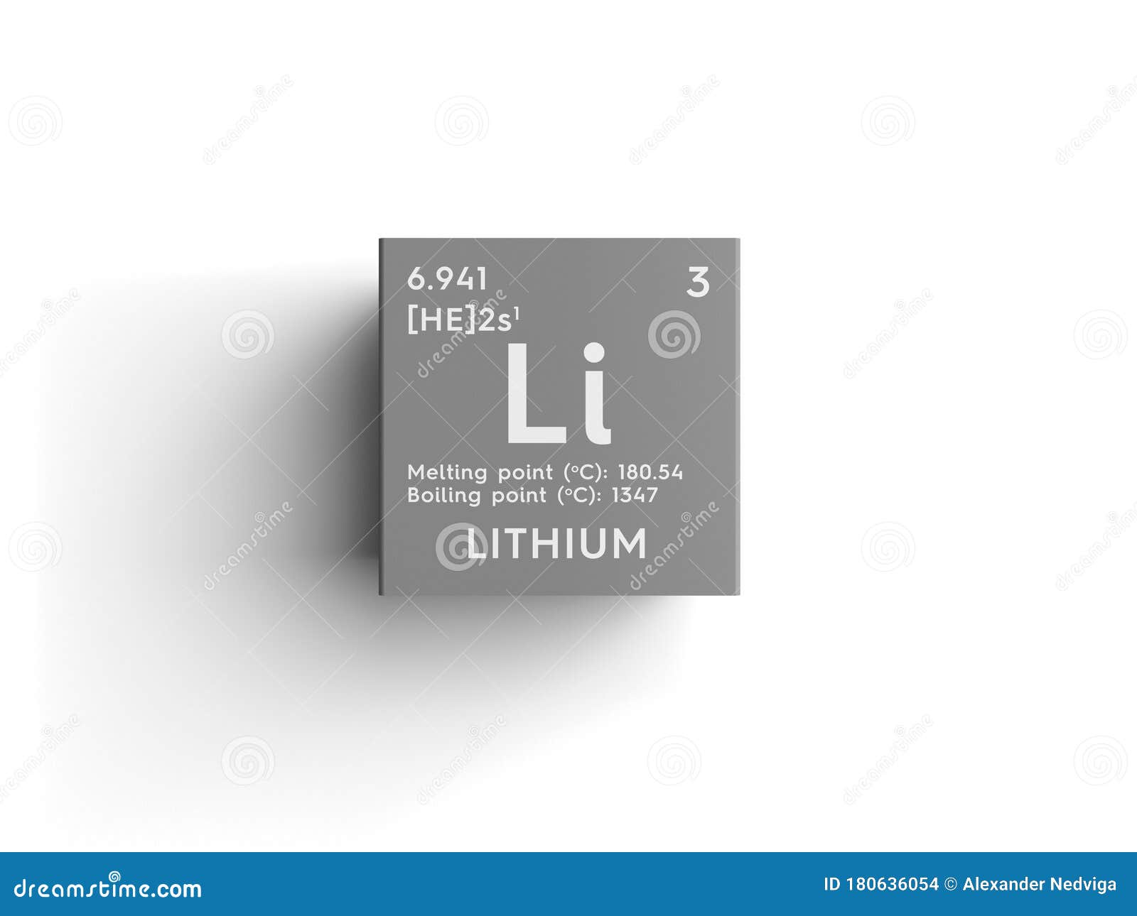 Lithium. Alkali Metals. Chemical Element of Mendeleev S Periodic Table ...