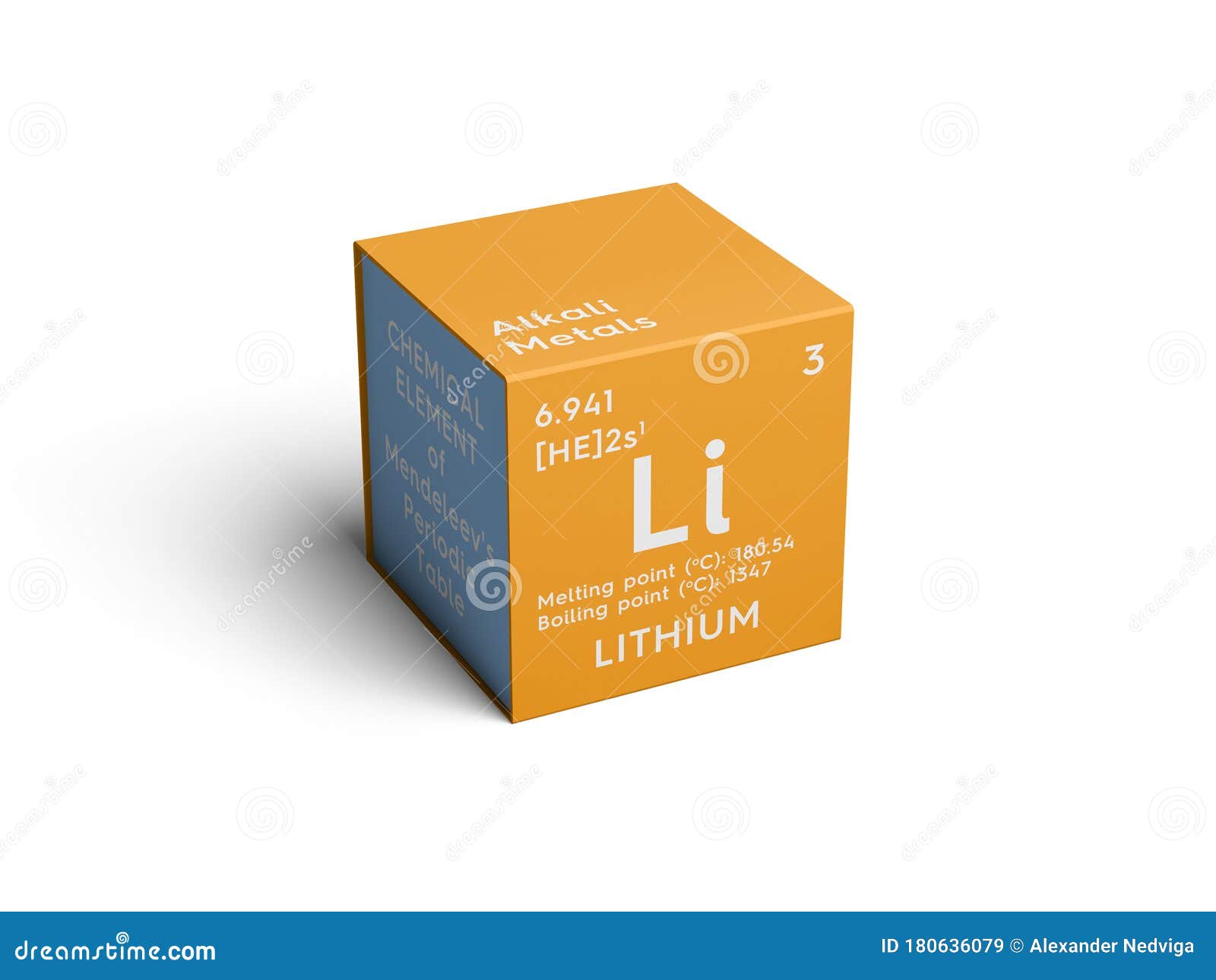 Lithium. Alkali Metals. Chemical Element of Mendeleev S Periodic Table ...